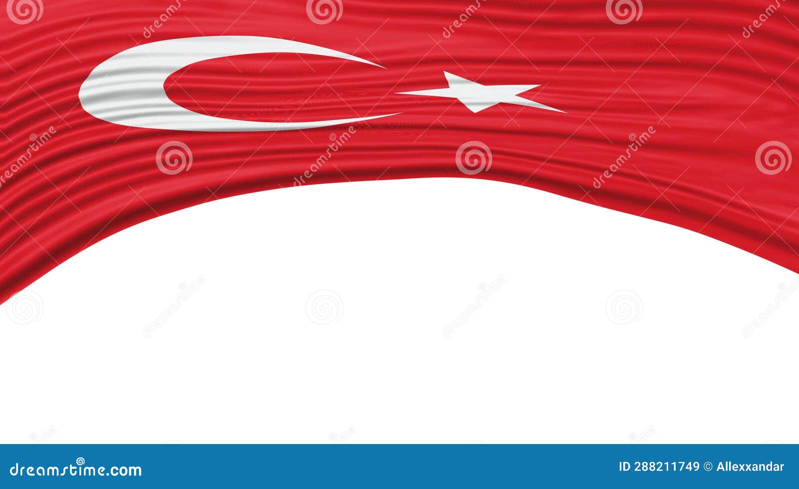 Turkey Flag Wave, National Flag Stock Illustration - Illustration of ...