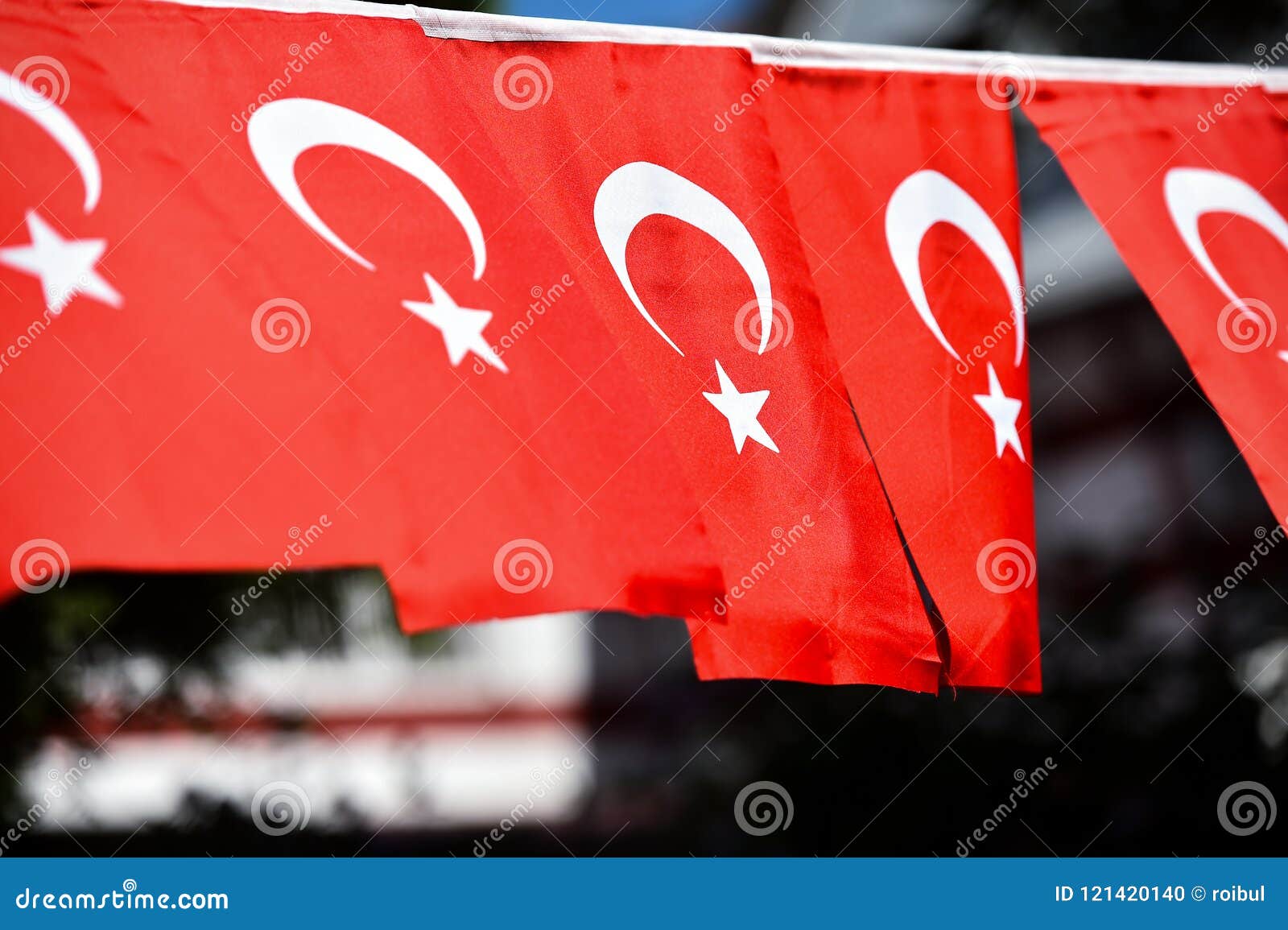 Turkey Flags are Seen during the Country`s National Day Stock Photo ...
