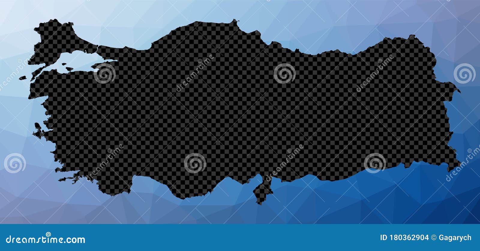 Turkey geometric map. stock vector. Illustration of land - 180362904