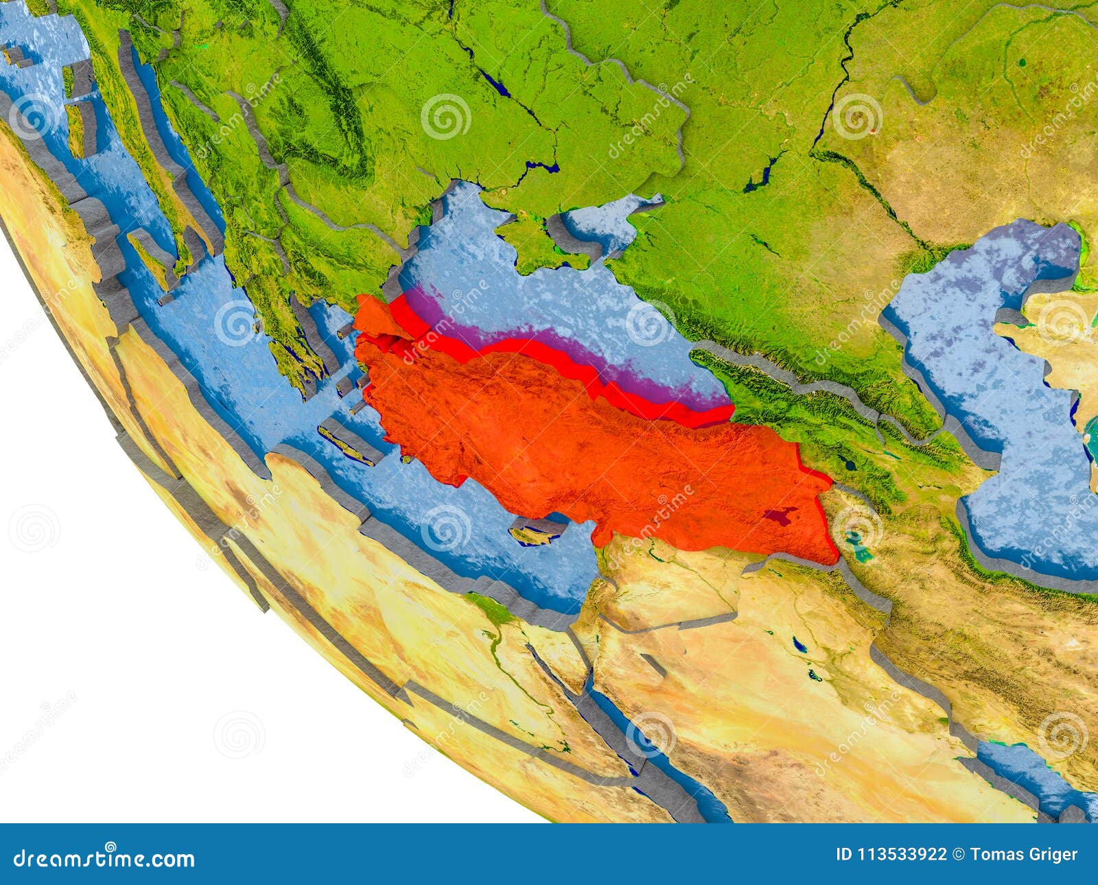 Turkey on globe stock illustration. Illustration of republic - 113533922