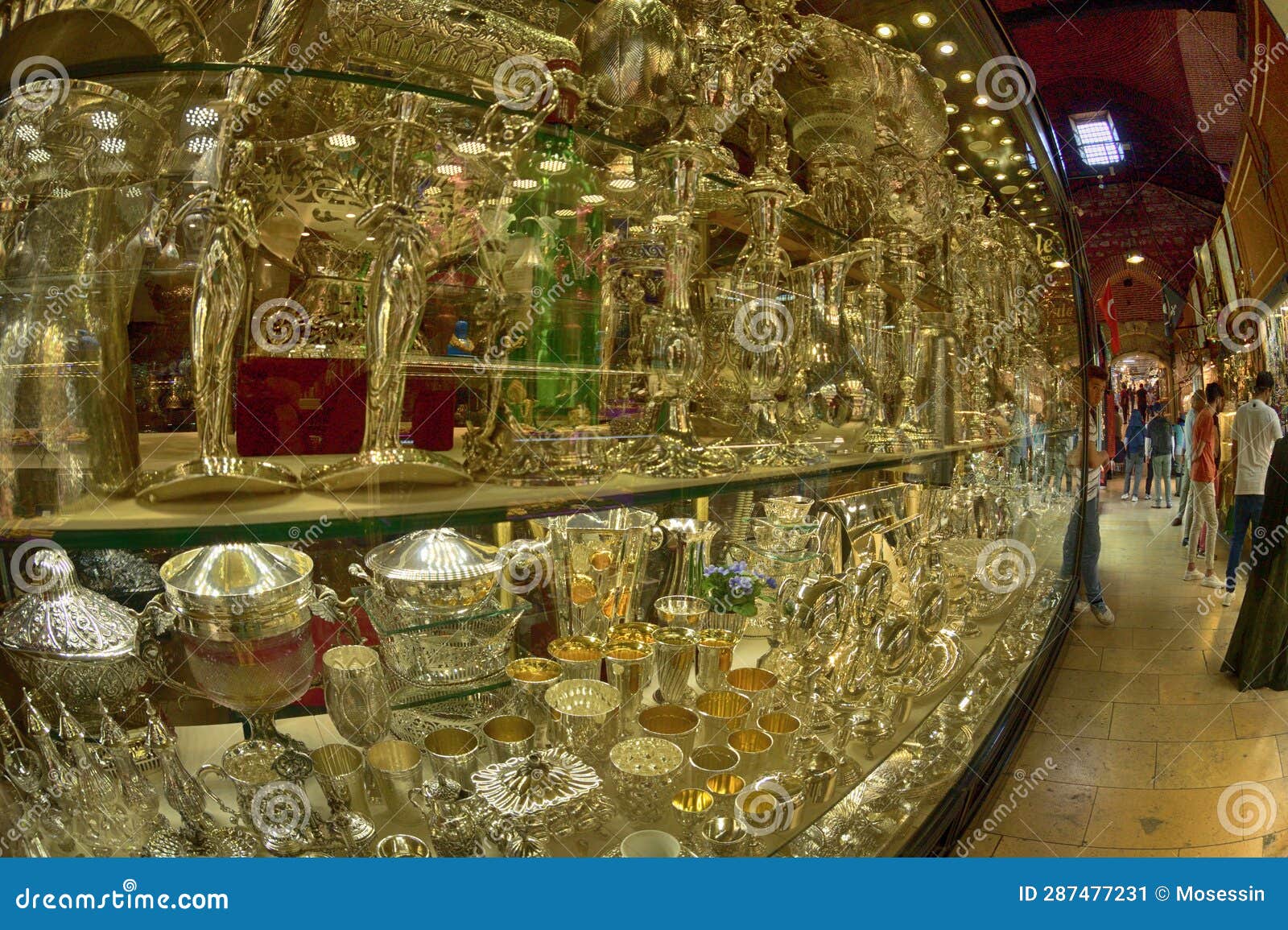Turkey Grand Bazaar Window Display Selling Trophy Cup Editorial Photo ...