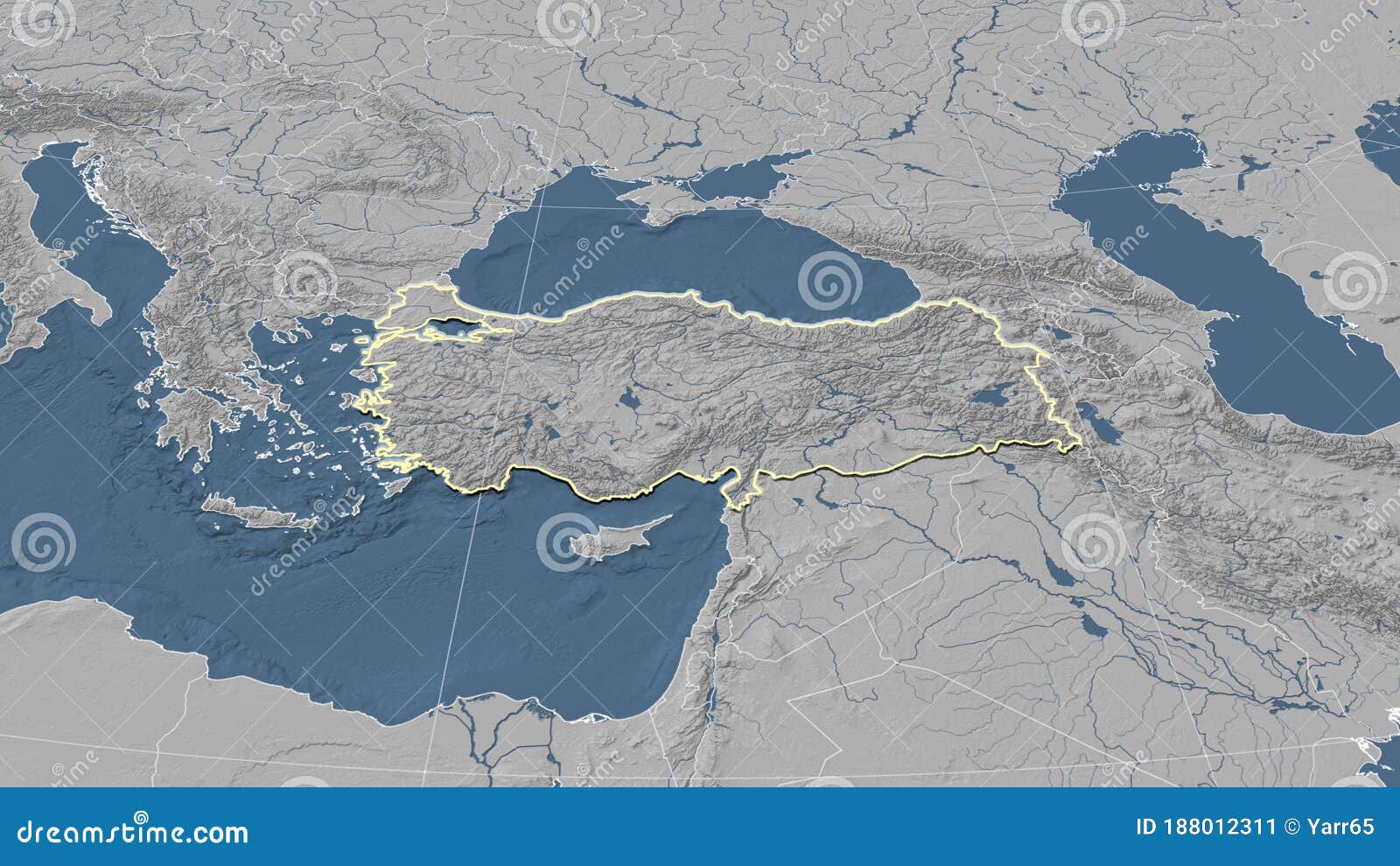 Turkey - Grayscale. Outline Stock Illustration - Illustration of ...