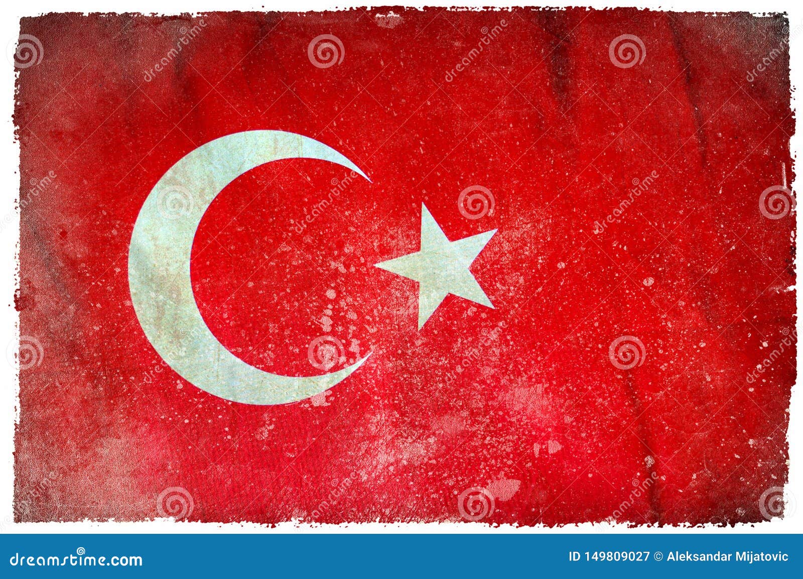 Turkey grunge flag stock image. Image of scratch, frame - 149809027