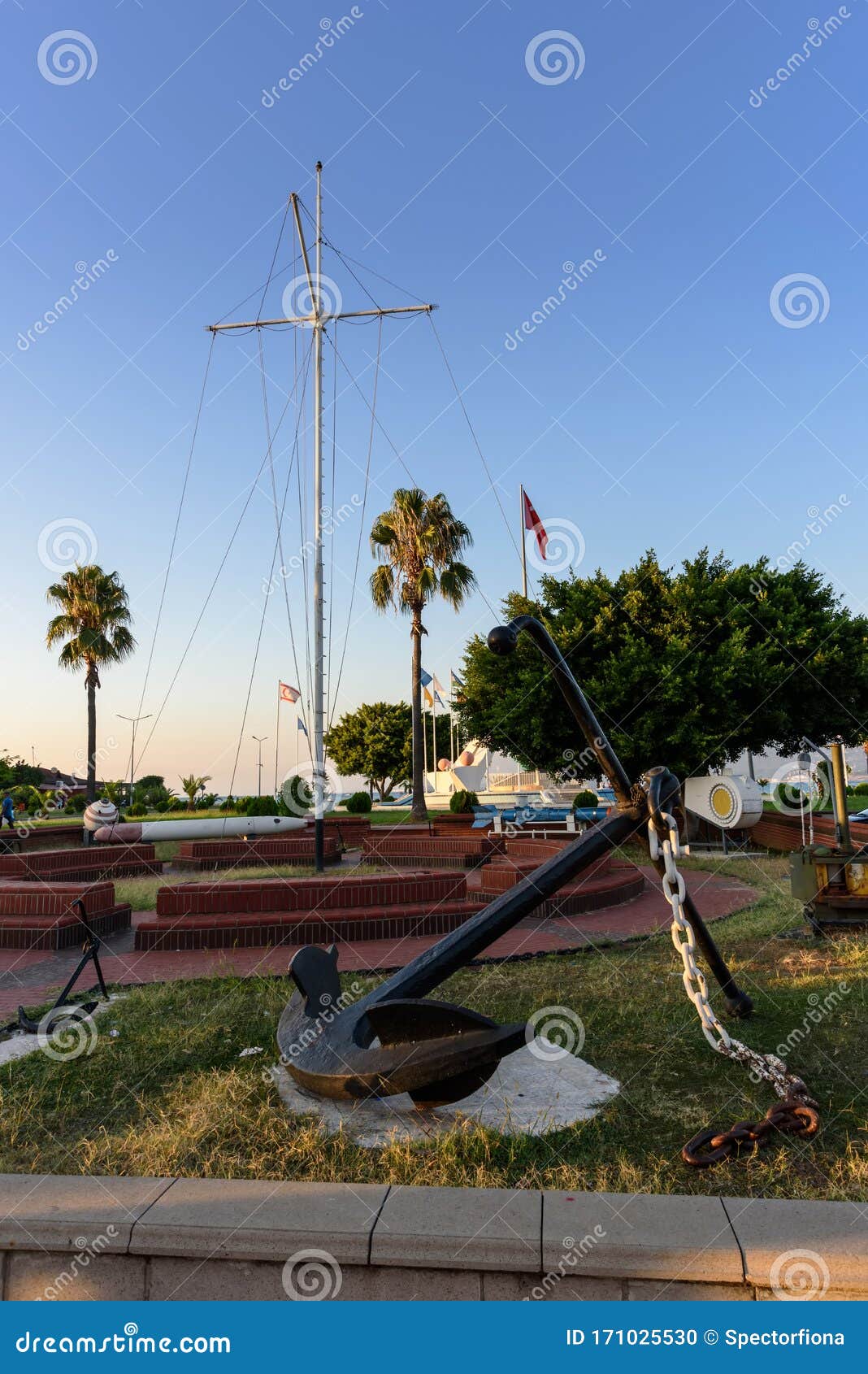 Turkey, Hatay - August 24, 2019: the Monument with Anchor in Iskenderun ...