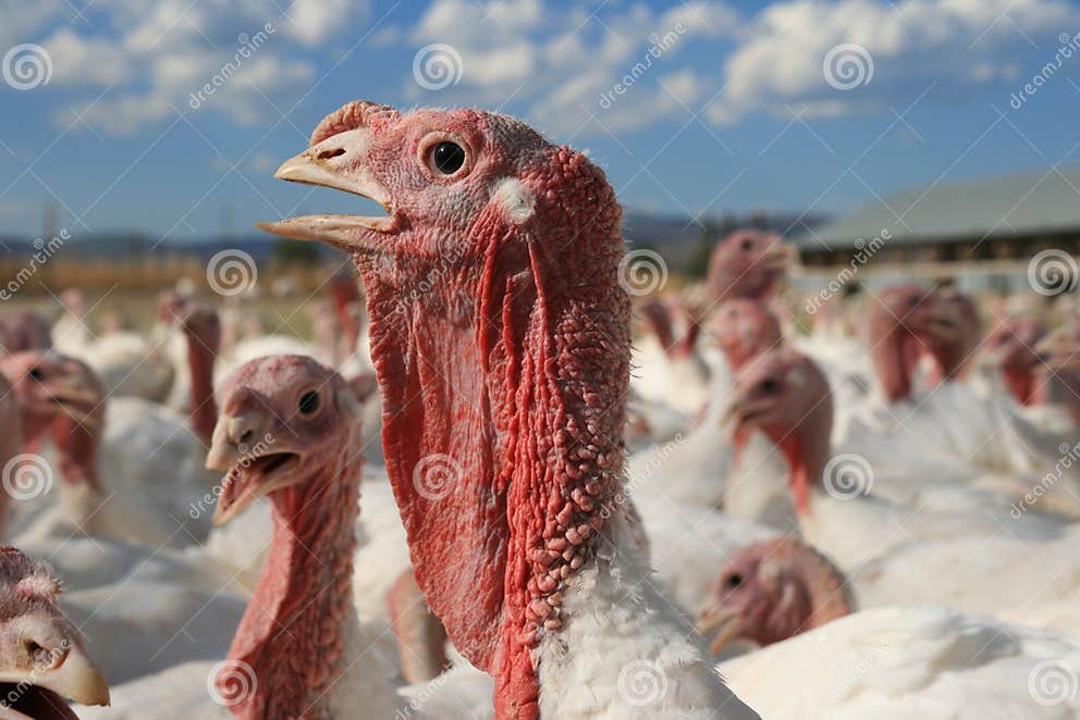 Turkey head stock photo. Image of farm, birds, meleagris - 5898058