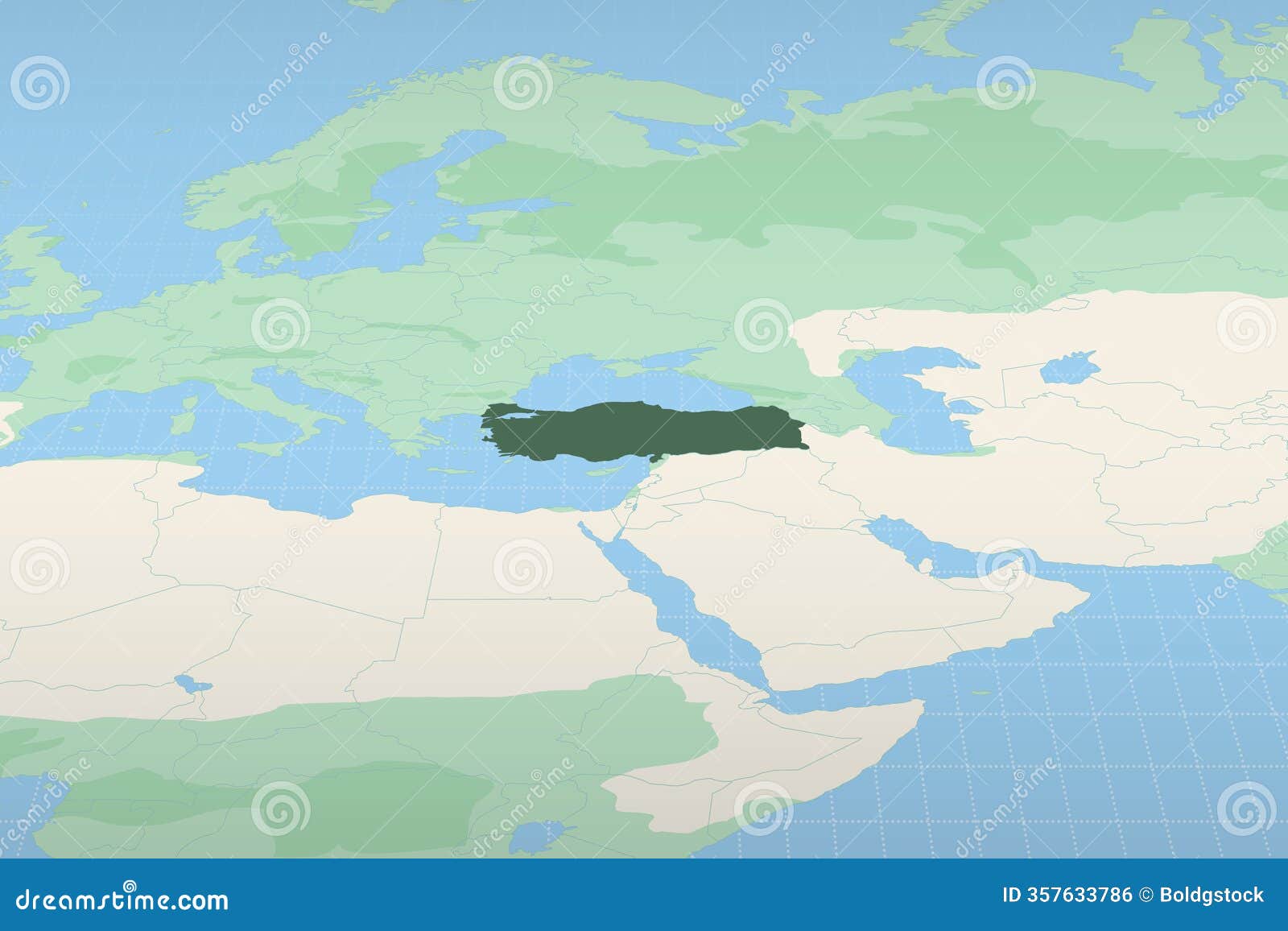Turkey Location On The World Map For Infographics. All World Countries ...