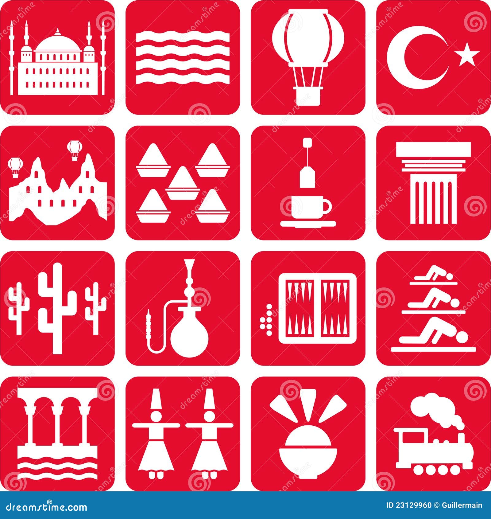 Turkey icons stock vector. Illustration of constantinople - 23129960