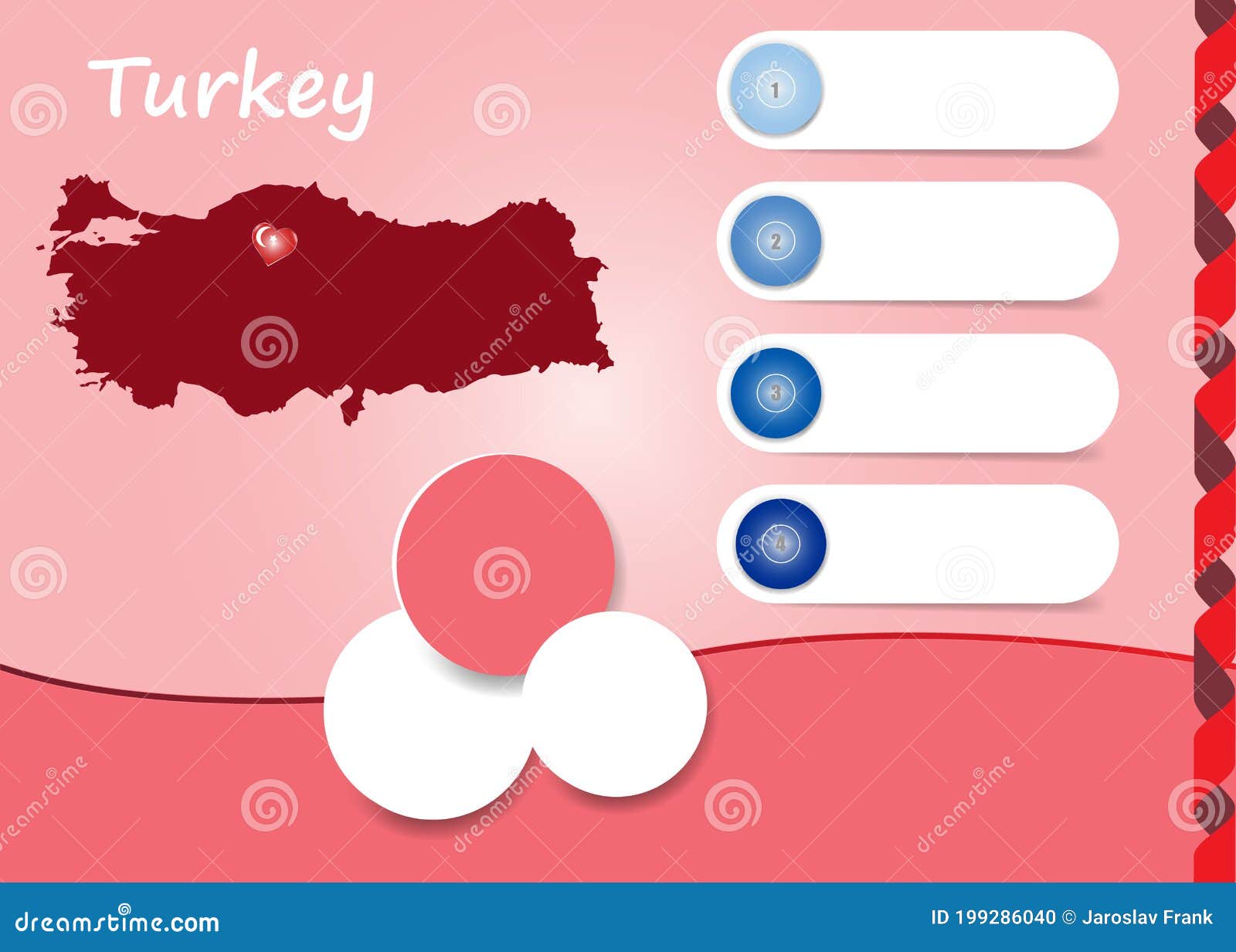 Turkey Map Infographics Vector Template With Regions And Pointer Marks ...