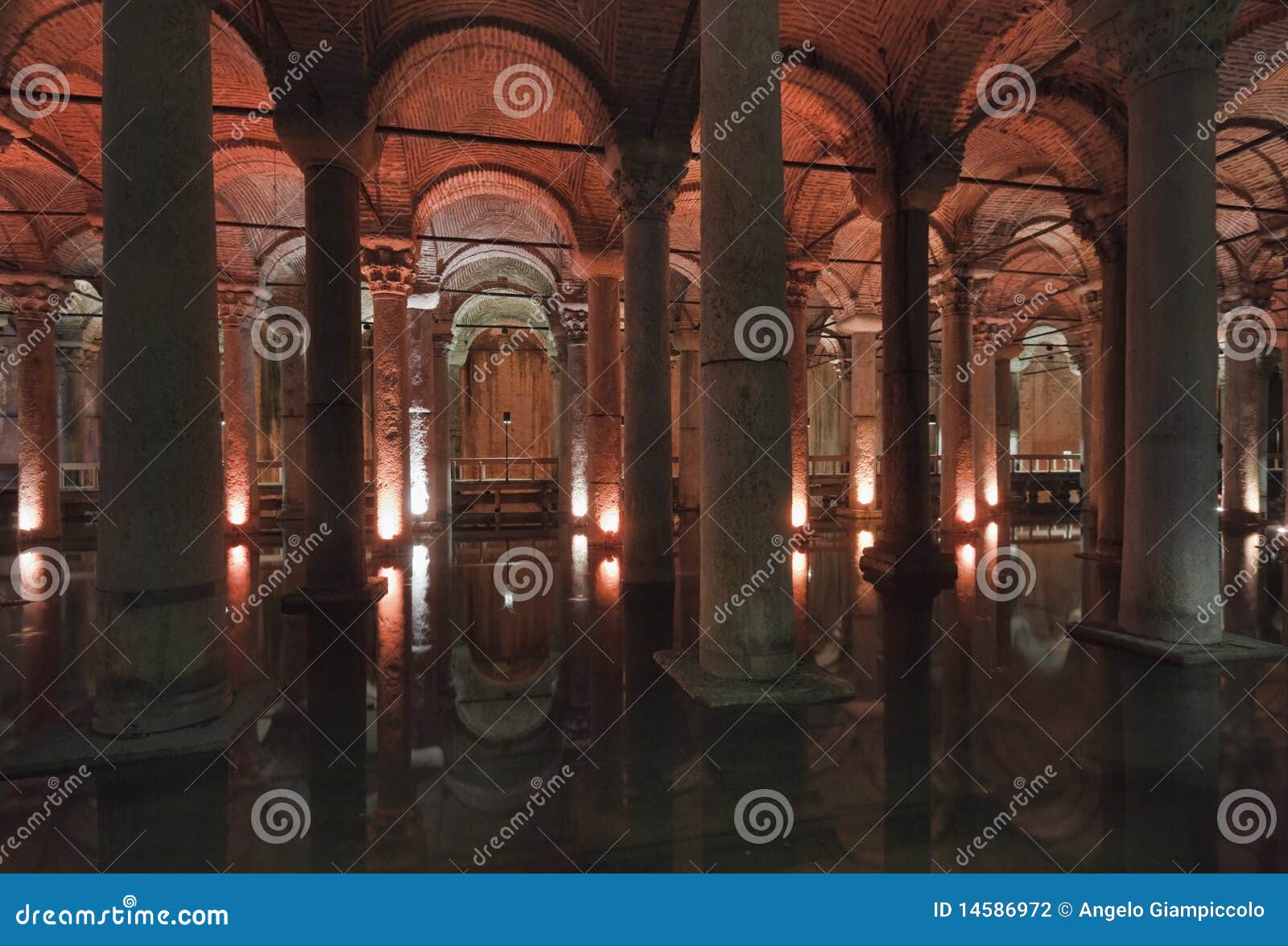 Turkey, Istanbul, the Basilica Cistern Stock Photo - Image of column ...