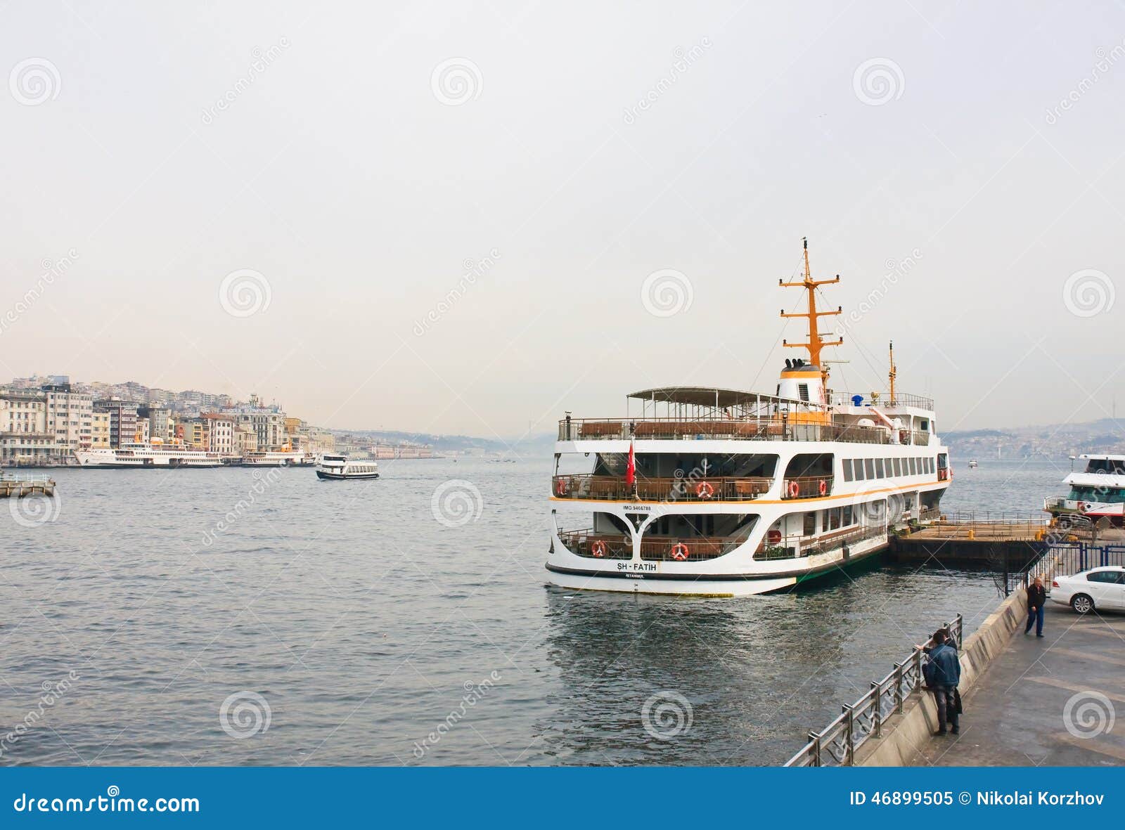 Turkey. Istanbul. Berth on the Bosphorus Editorial Image - Image of ...