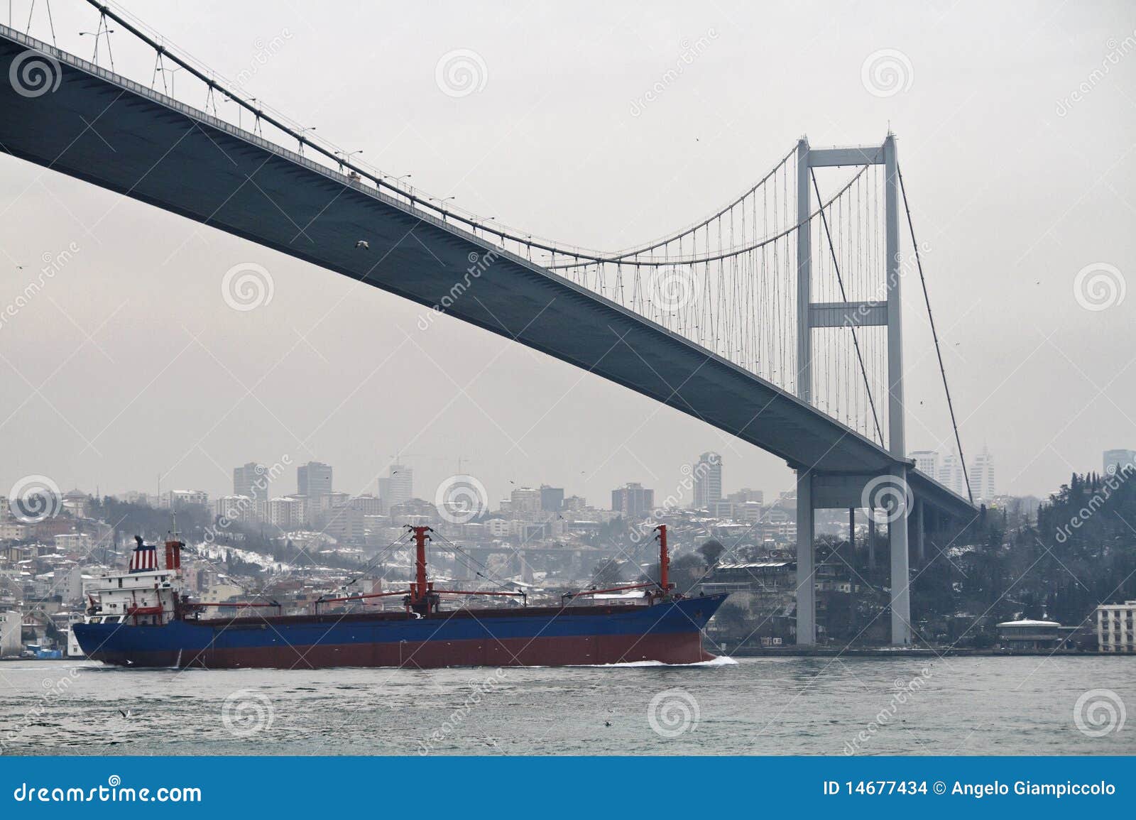 Turkey, Istanbul, Bosphorus Channel Stock Photo - Image of cable ...