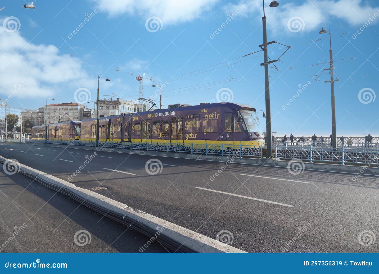 Turkey Istanbul 1 June 2023. Istanbul Light Train Metro at a District ...