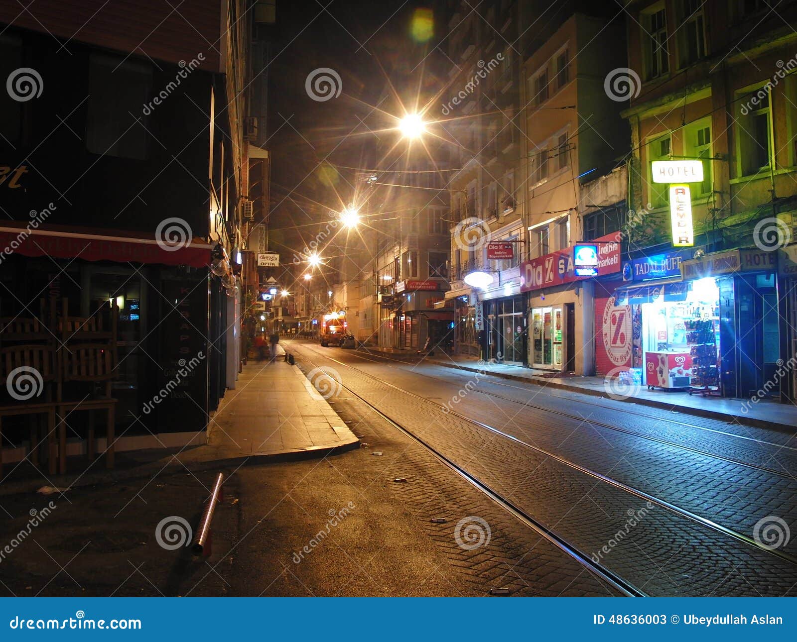 Turkey istanbul night editorial stock photo. Image of alley - 48636003