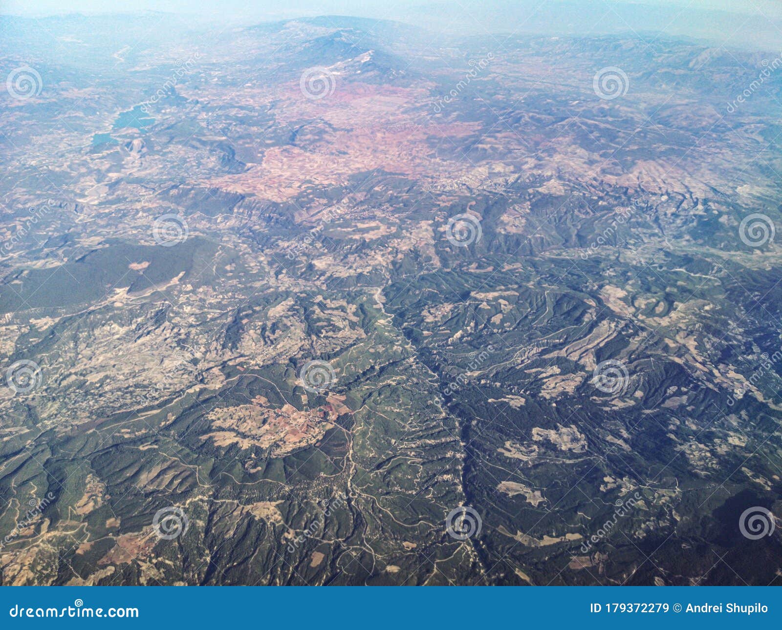 Turkey Landscape View from the Plane Stock Image - Image of mountain ...