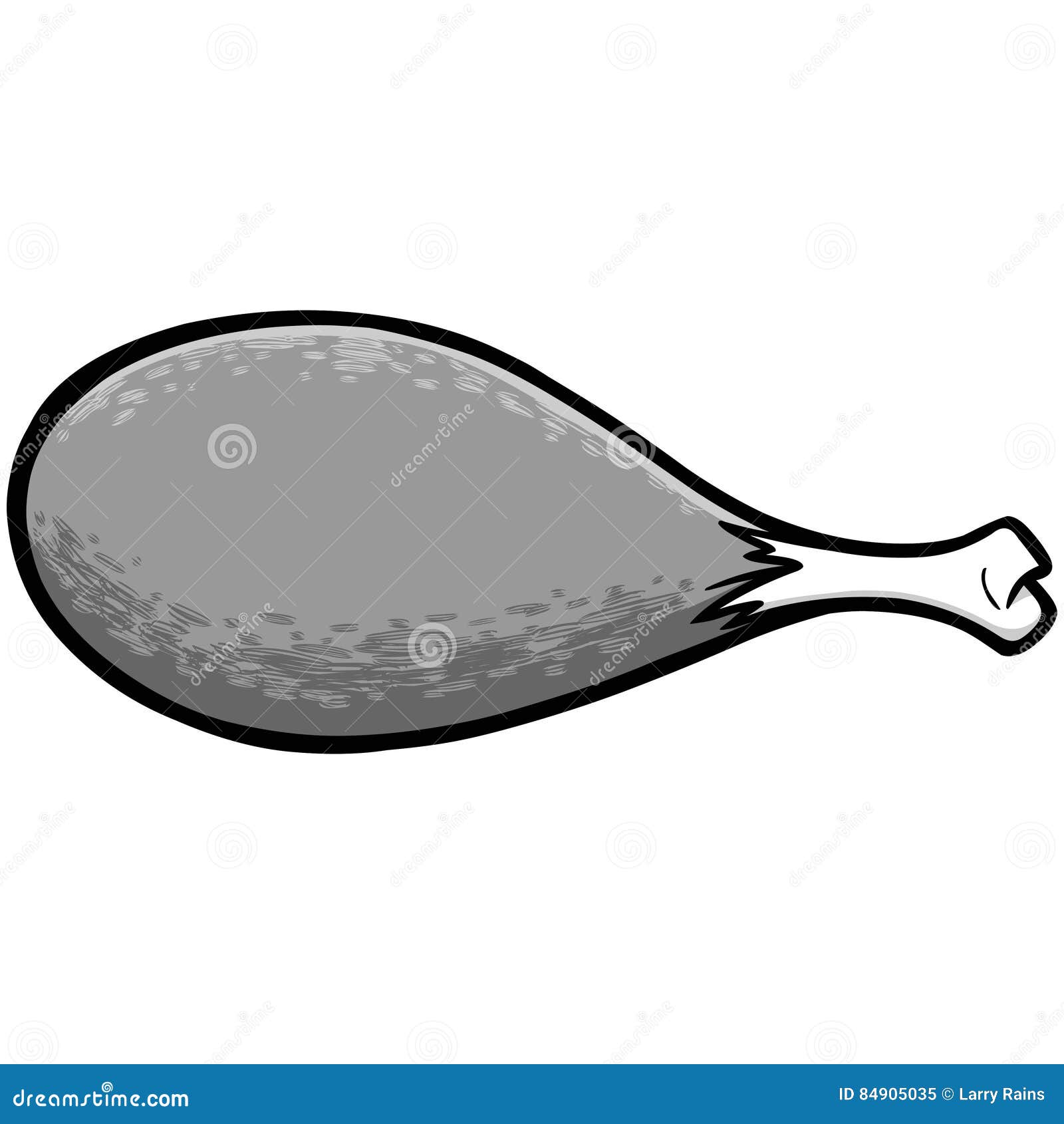 Turkey Leg Illustration stock vector. Illustration of graphic - 84905035
