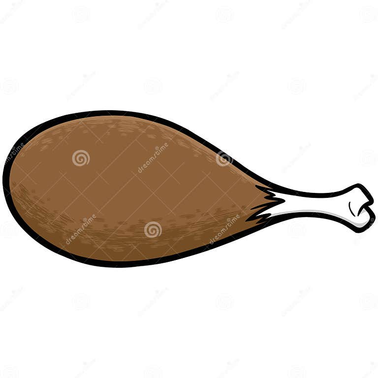 Turkey Leg stock vector. Illustration of graphic, cartoon - 72949184