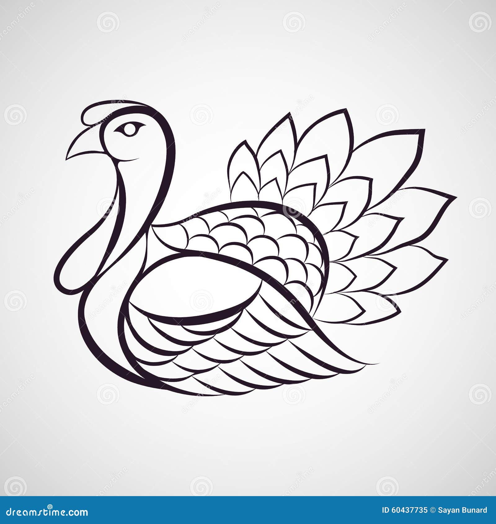 Turkey Logo Vector Design Template, Silhouette Turkey Logo ...