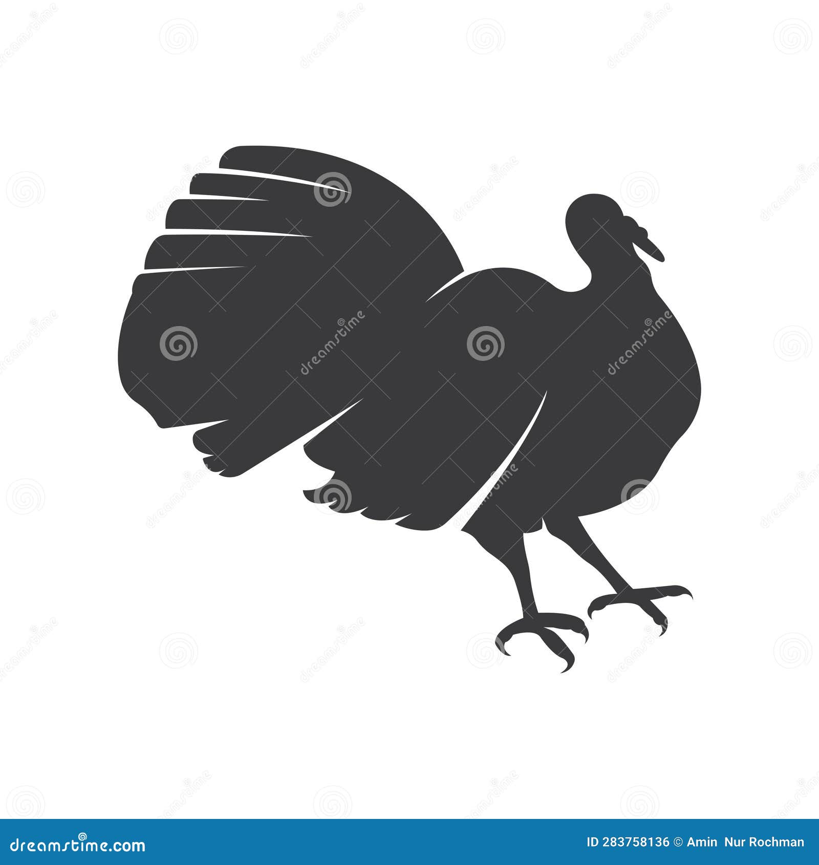 Turkey Logo Vector Design Template, Silhouette Turkey Logo Stock ...