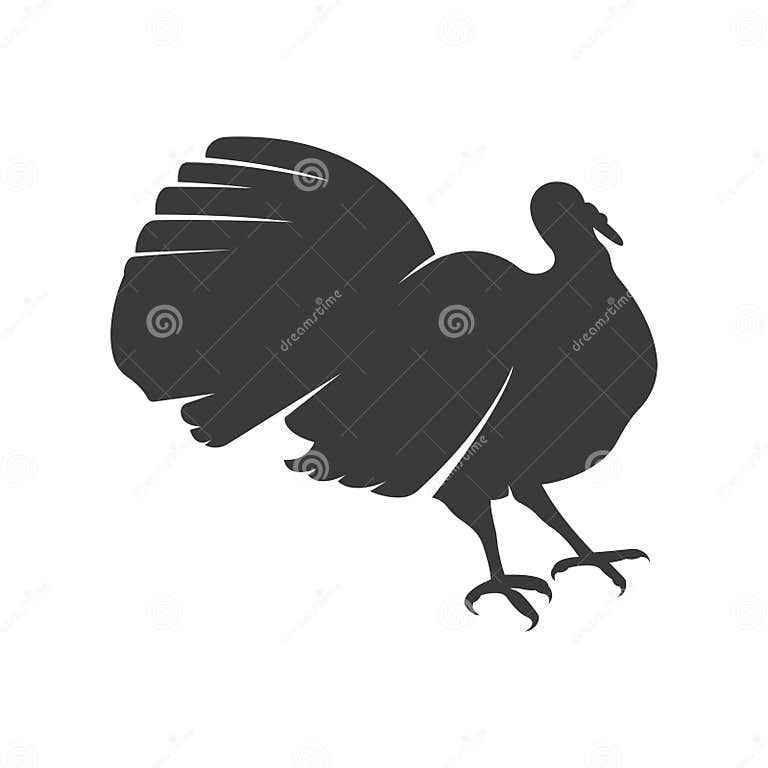 Turkey Logo Vector Design Template, Silhouette Turkey Logo Stock ...
