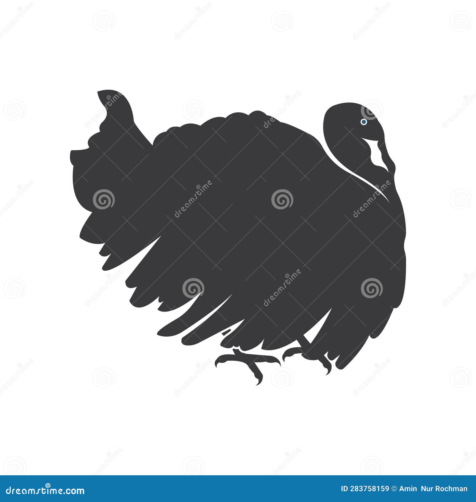 Turkey Logo Vector Design Template, Silhouette Turkey Logo Stock ...