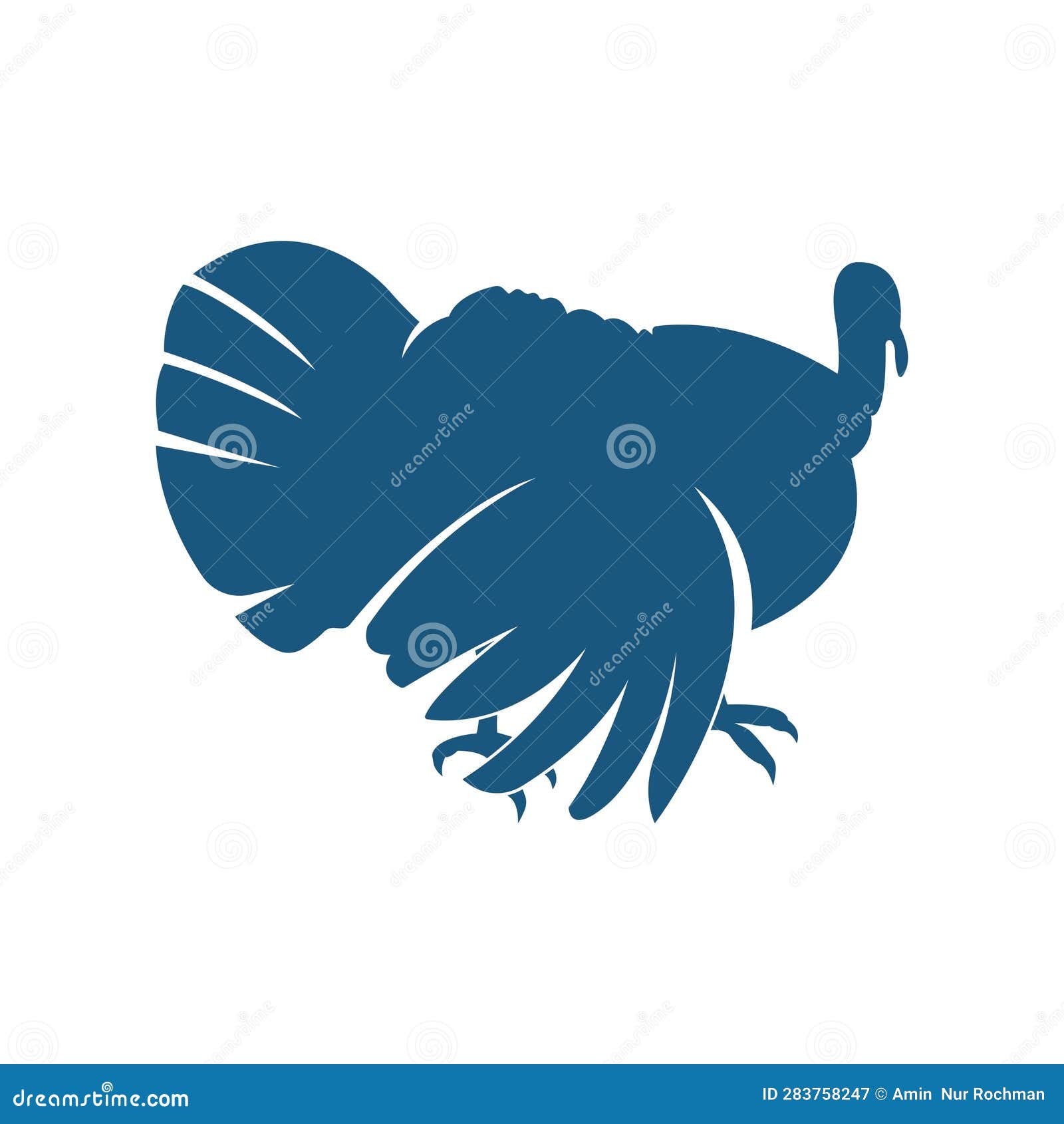 Turkey Logo Vector Design Template, Silhouette Turkey Logo Stock ...