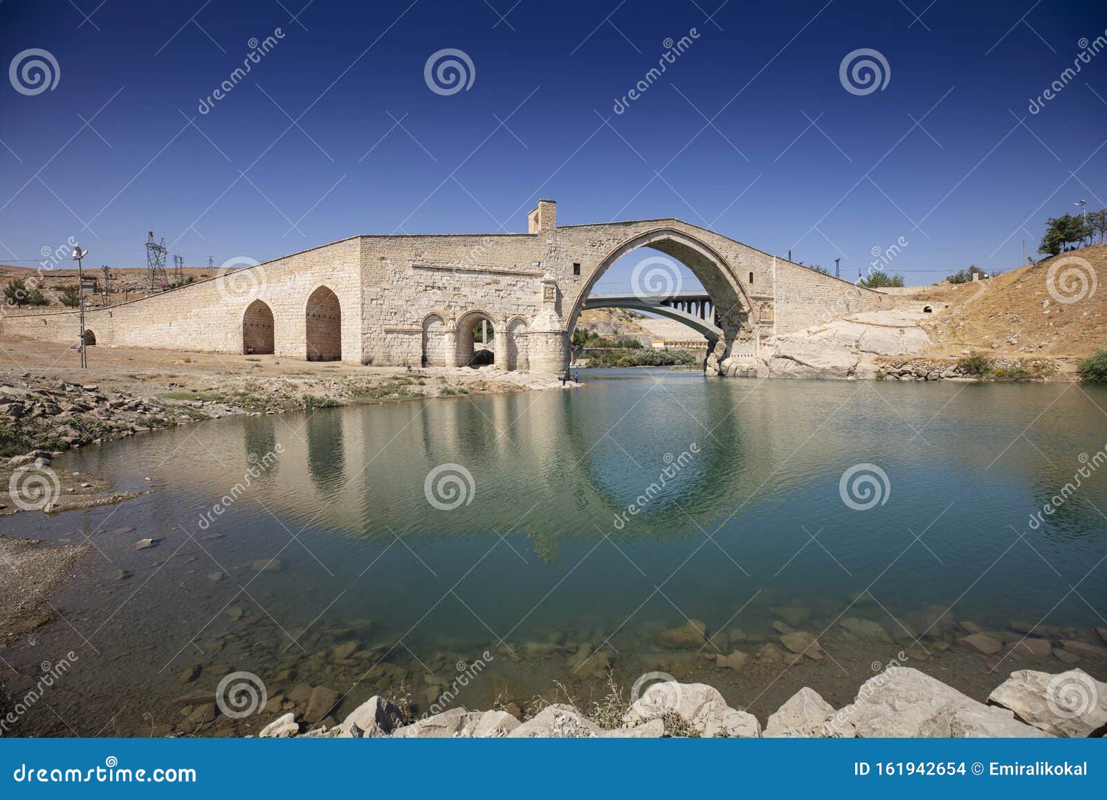 Turkey. the Malabadi Bridge on the Batman Stock Photo - Image of ...