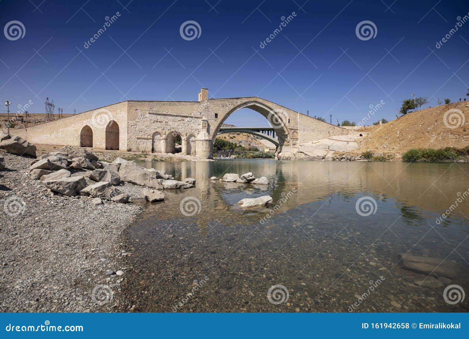 Turkey. the Malabadi Bridge on the Batman Stock Photo - Image of ...