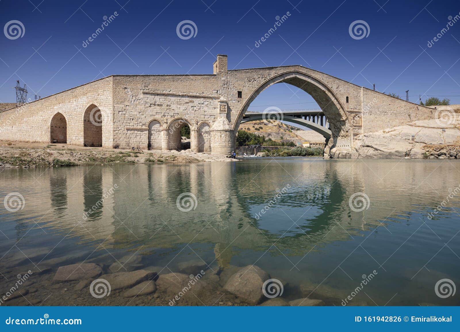 Turkey. the Malabadi Bridge on the Batman Stock Photo - Image of east ...
