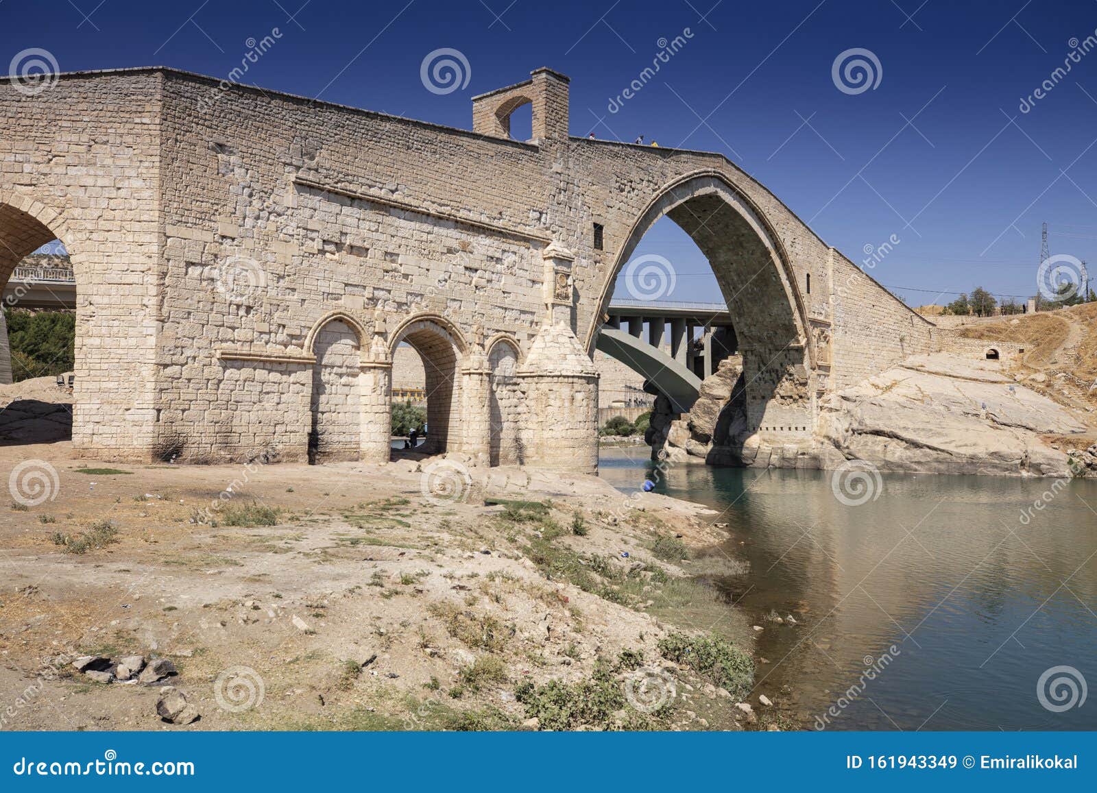 Turkey. the Malabadi Bridge on the Batman Stock Image - Image of ...