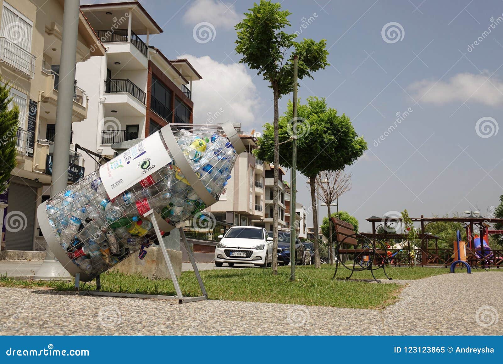 Turkey.Manavgat-June 2018. Plastic Bottles in the Container . Separate ...