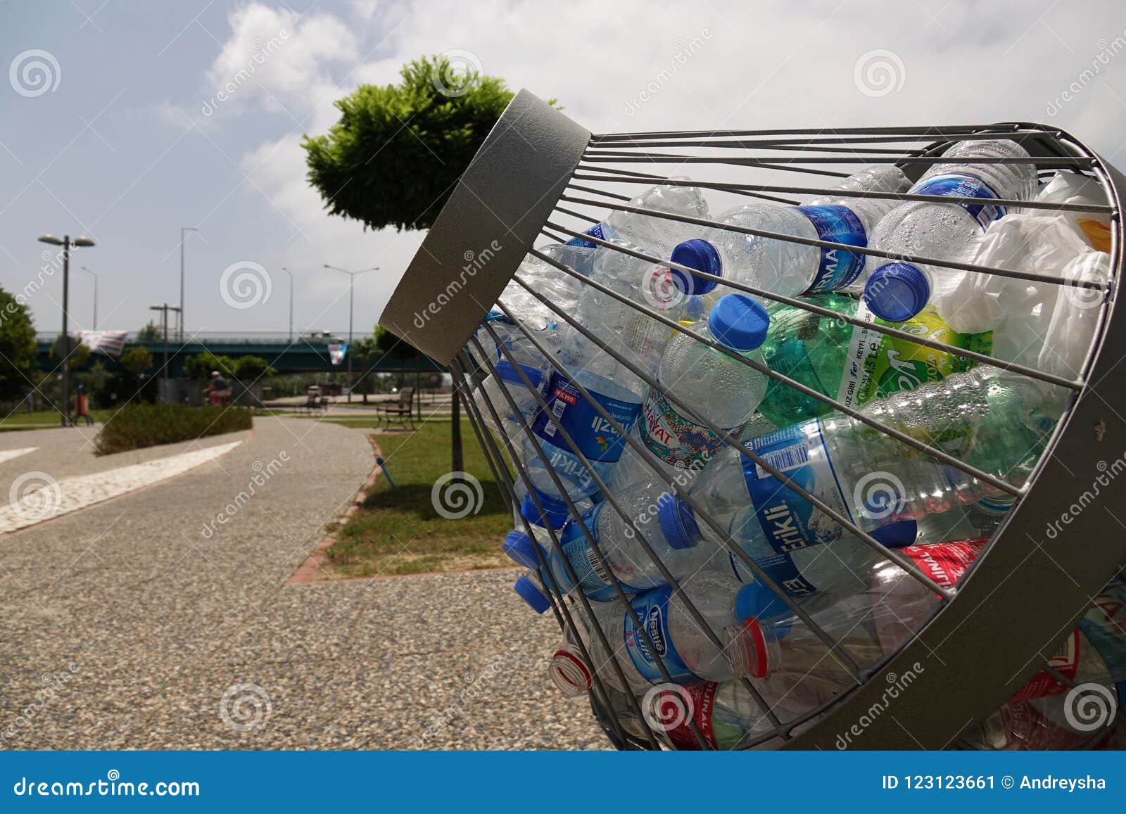 Turkey.Manavgat-June 2018. Plastic Bottles in the Container . Separate ...