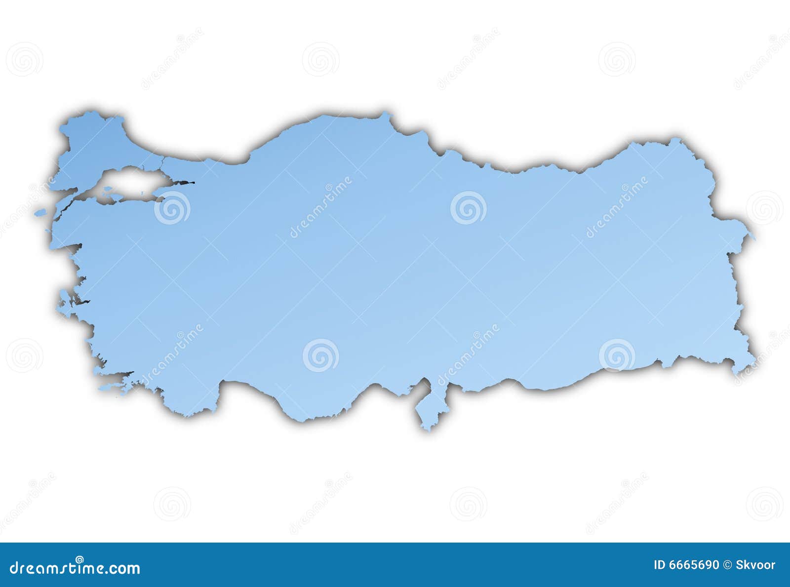 Turkey map stock illustration. Illustration of gradient - 6665690
