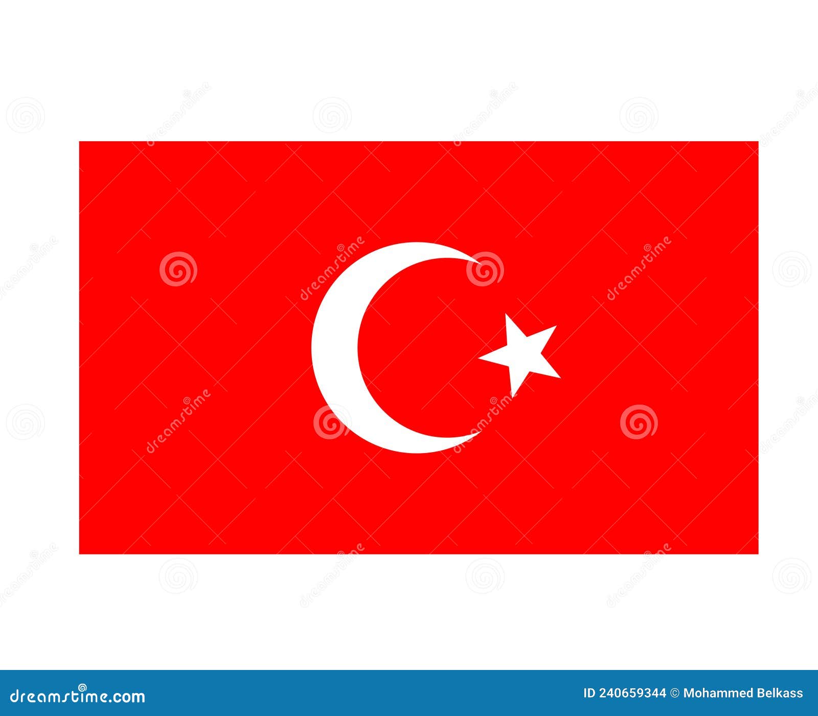 Turkey Flag National Europe Emblem Symbol Icon Vector Stock Vector ...