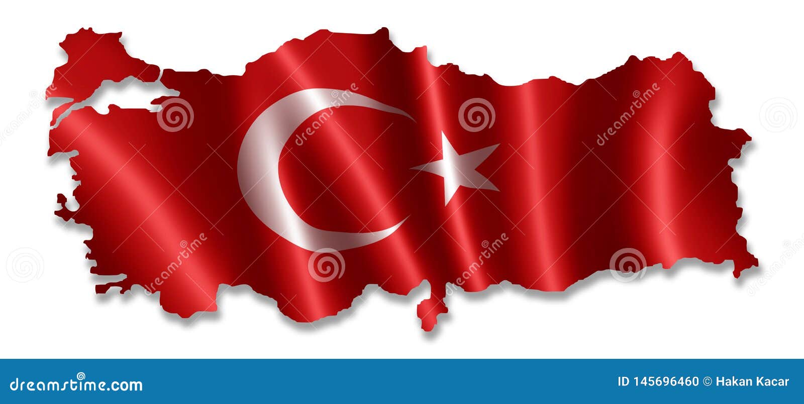 Turkey map with flag. stock illustration. Illustration of nation ...