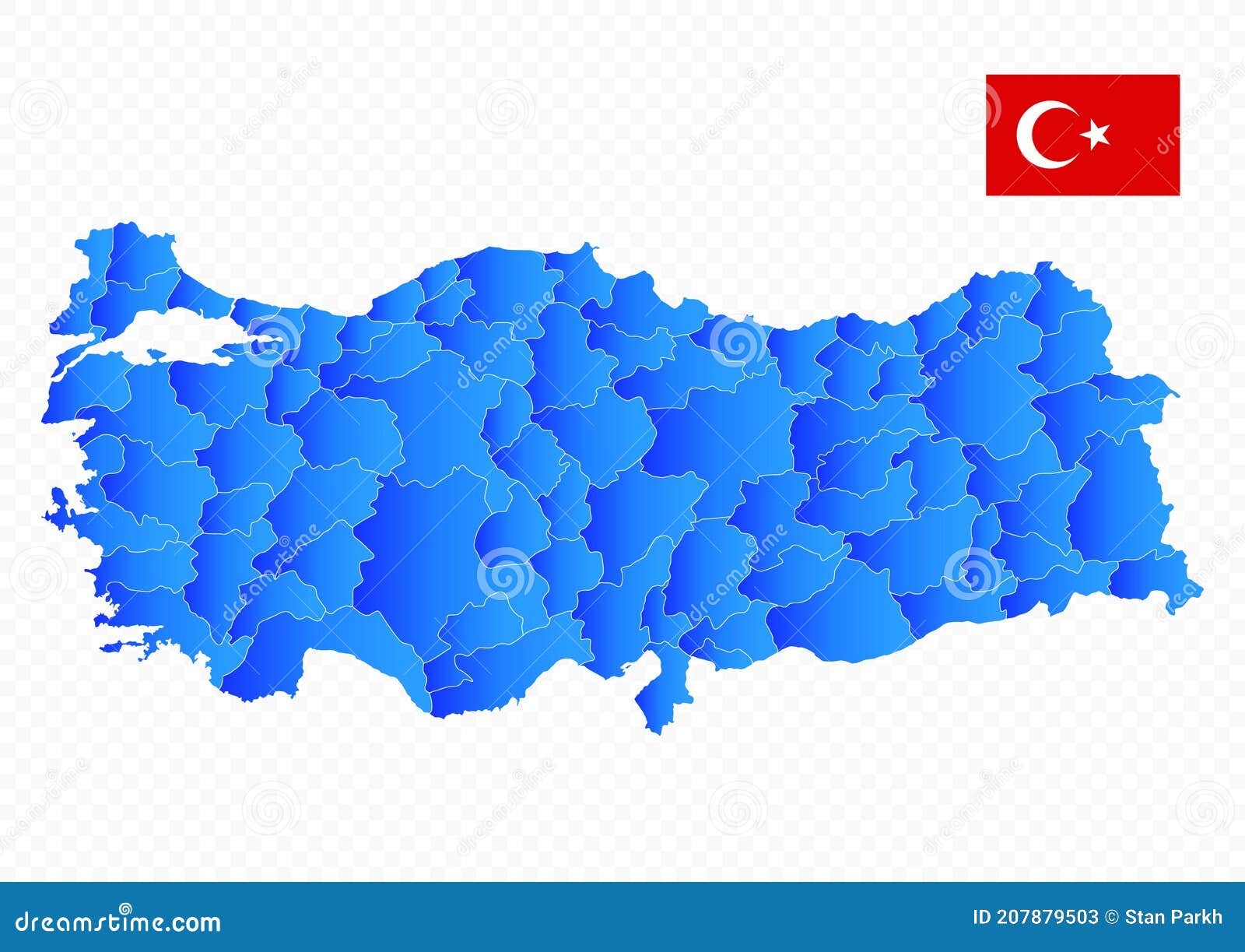 Turkey Map and Flag. No Text Stock Vector - Illustration of digital ...