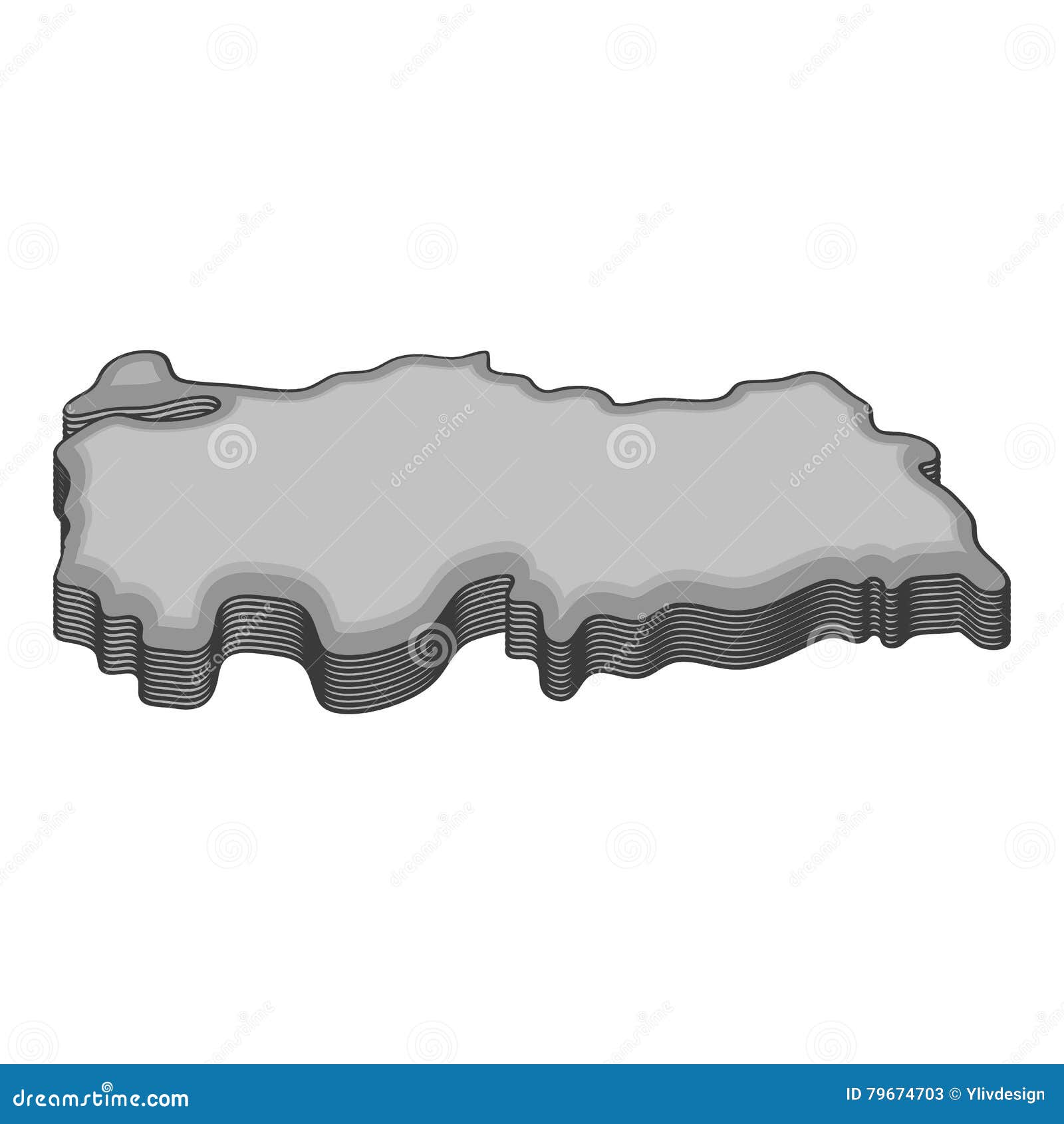Turkey Map Icon, Gray Monochrome Style Stock Vector - Illustration of ...