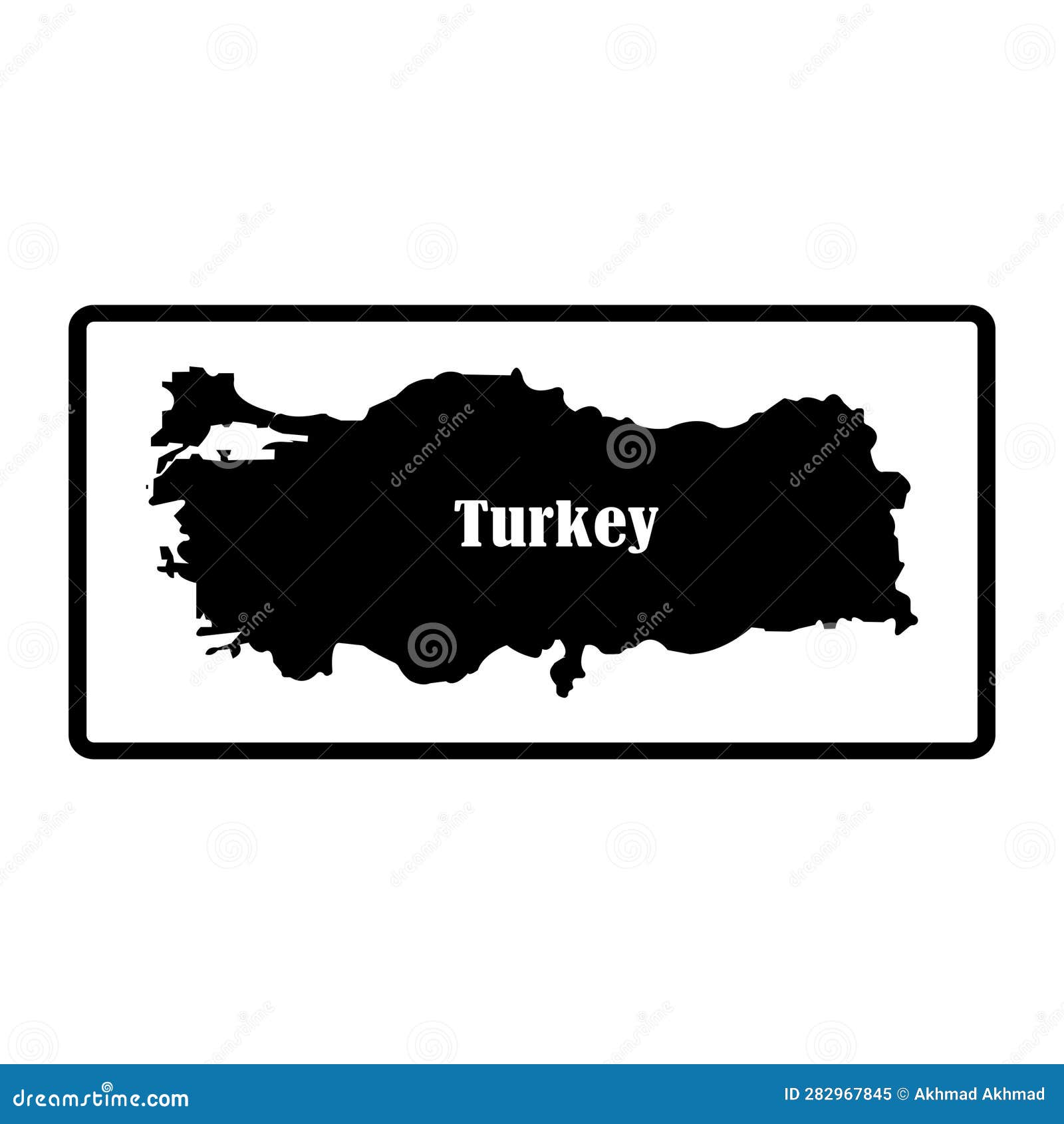 Turkey map icon stock vector. Illustration of icon, political - 282967845