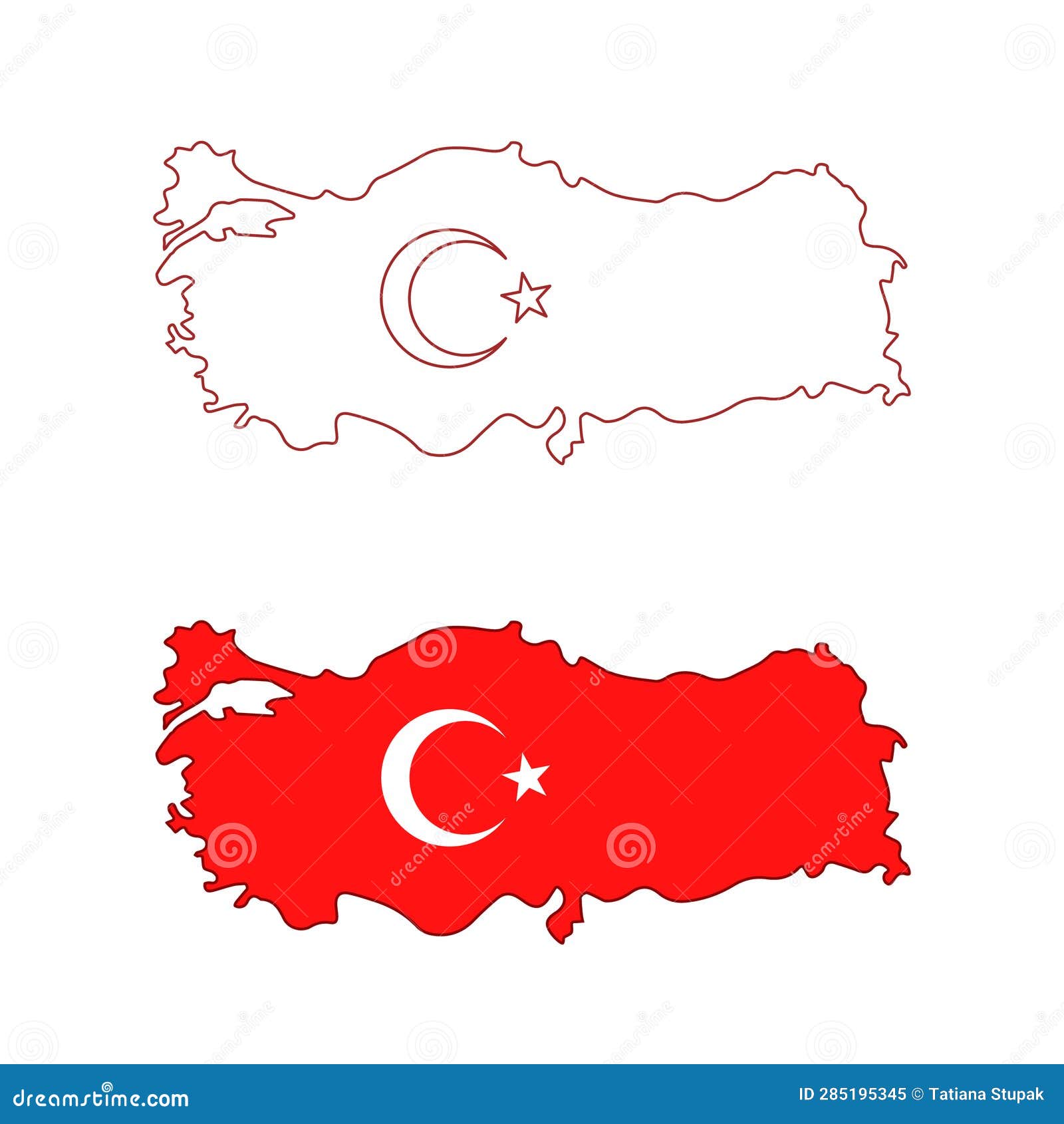 Turkey Map Icon, Vector Isolated Turkey Map Symbol Set Stock Vector ...