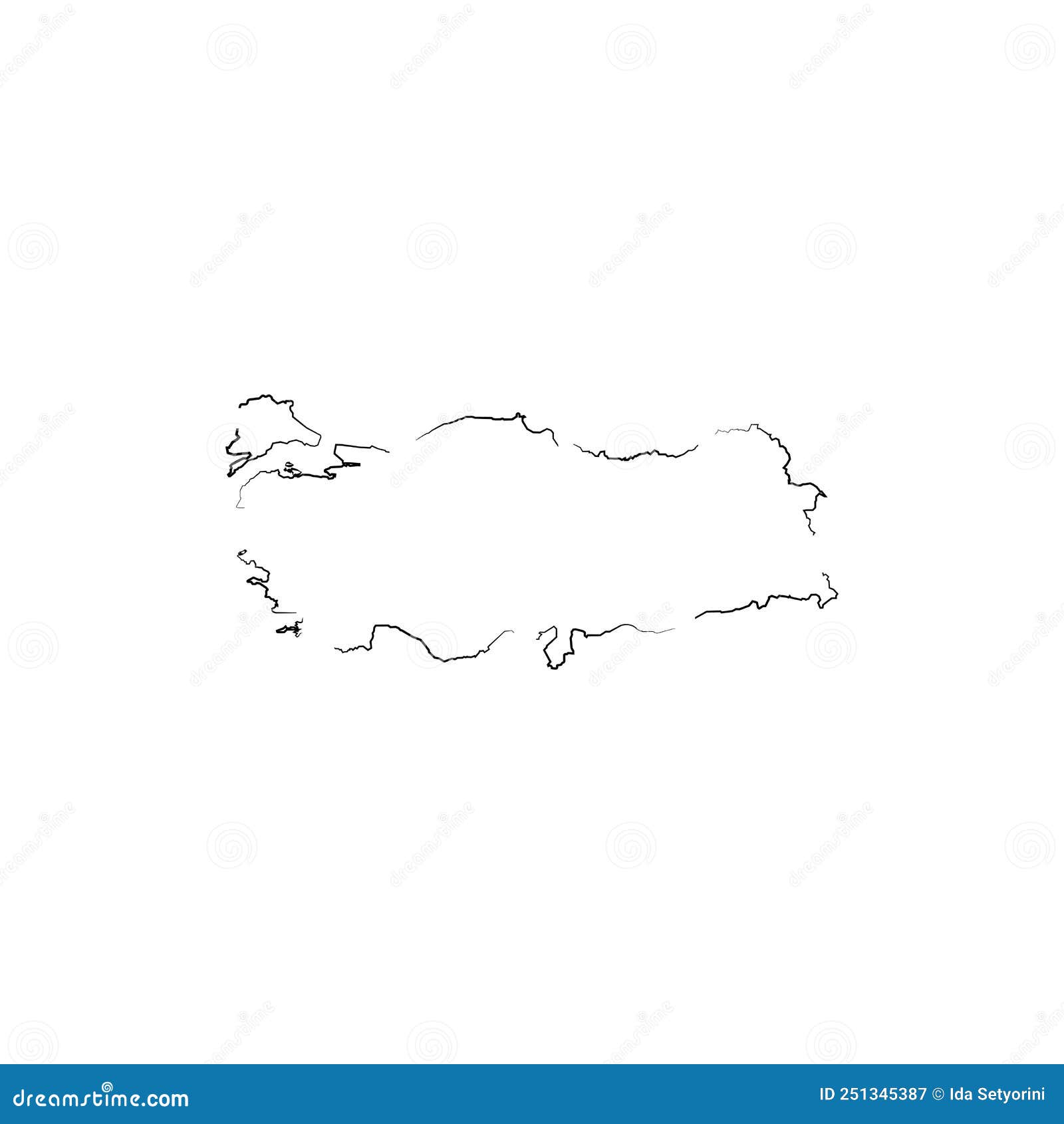 Turkey Map Logo Vector Template Stock Illustration - Illustration of ...