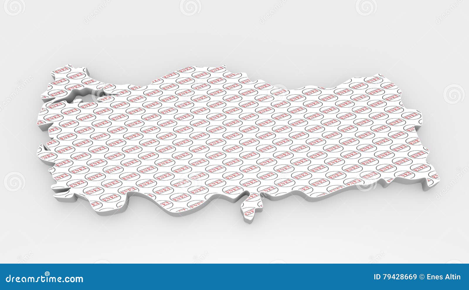 Turkey Map Signboard. Yes Stamp Texture Stock Illustration ...
