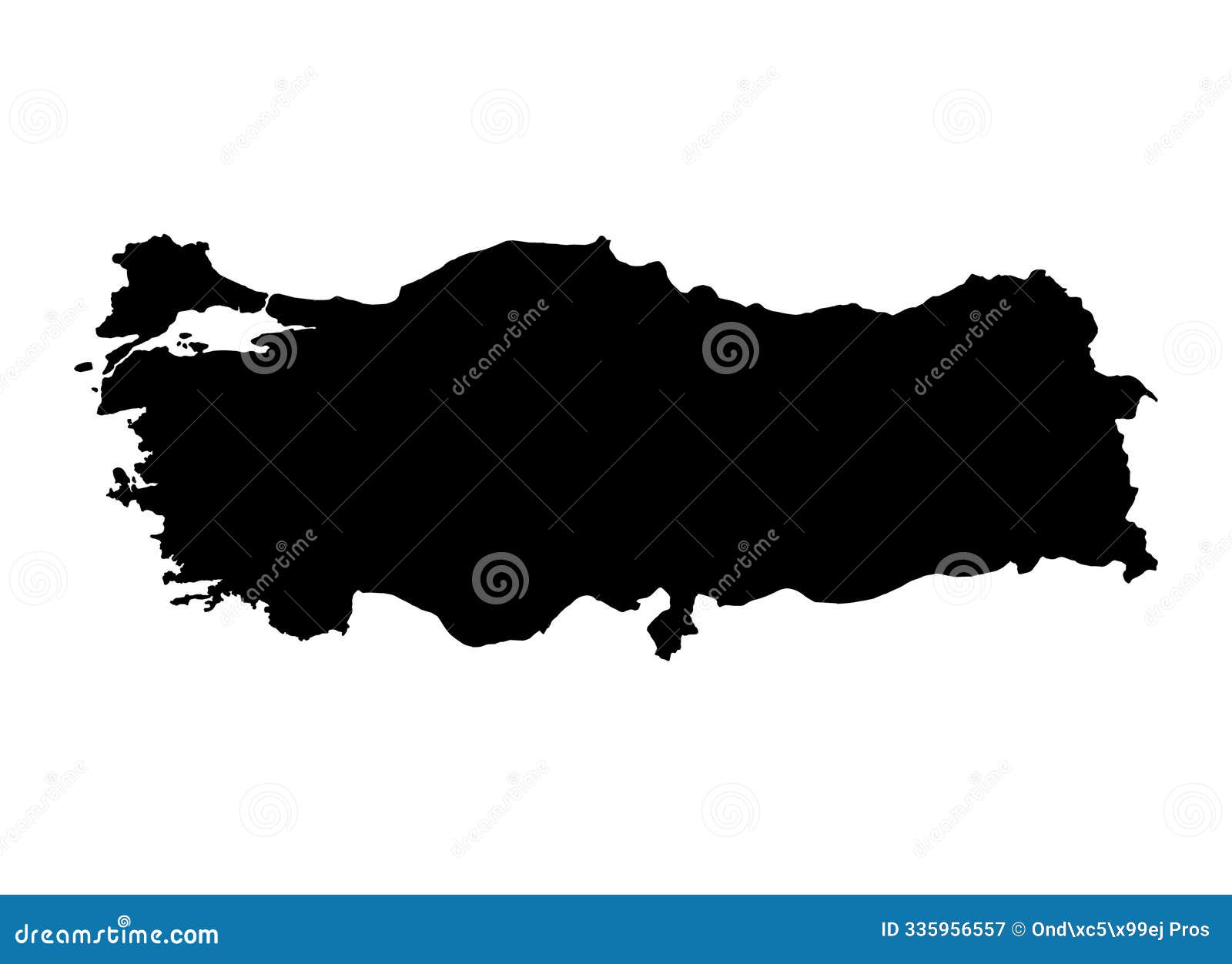 Turkey Map Symbol Shape, Travel Web Flat Concept Icon Symbol Vector ...