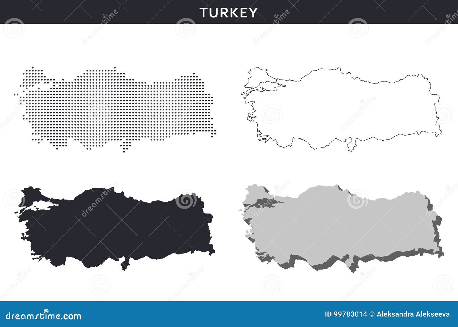 Turkey Map Vector Collection, Abstract Patterns Stock Vector ...