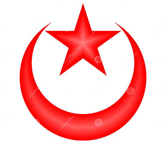 Turkey moon and star stock vector. Illustration of turkey - 2419313
