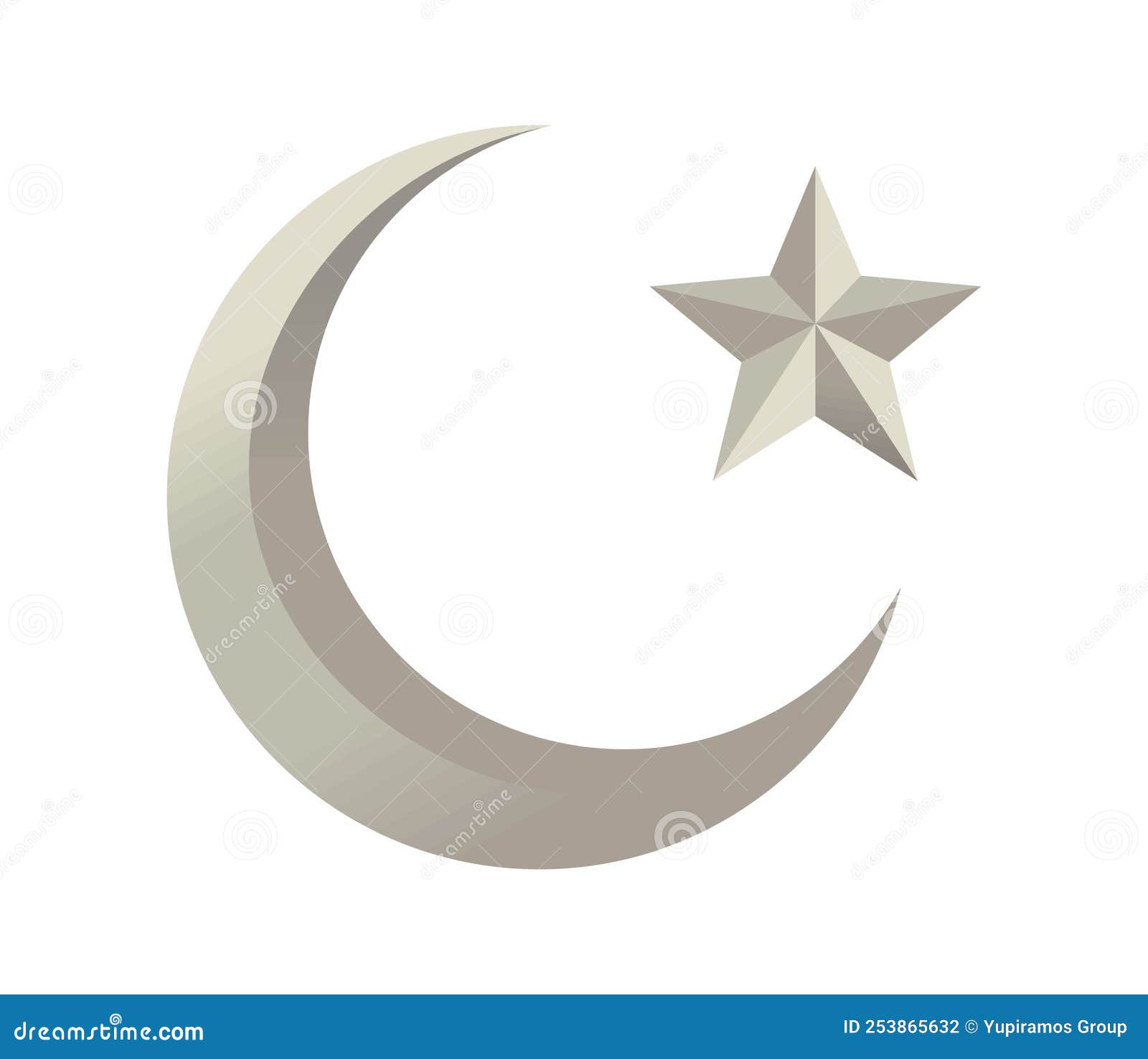 Turkey moon and star stock illustration. Illustration of isolation ...