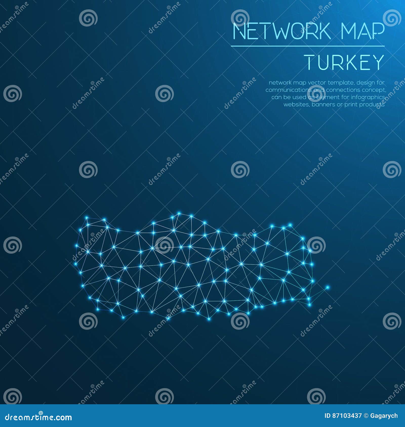 Turkey network map. stock vector. Illustration of border - 87103437