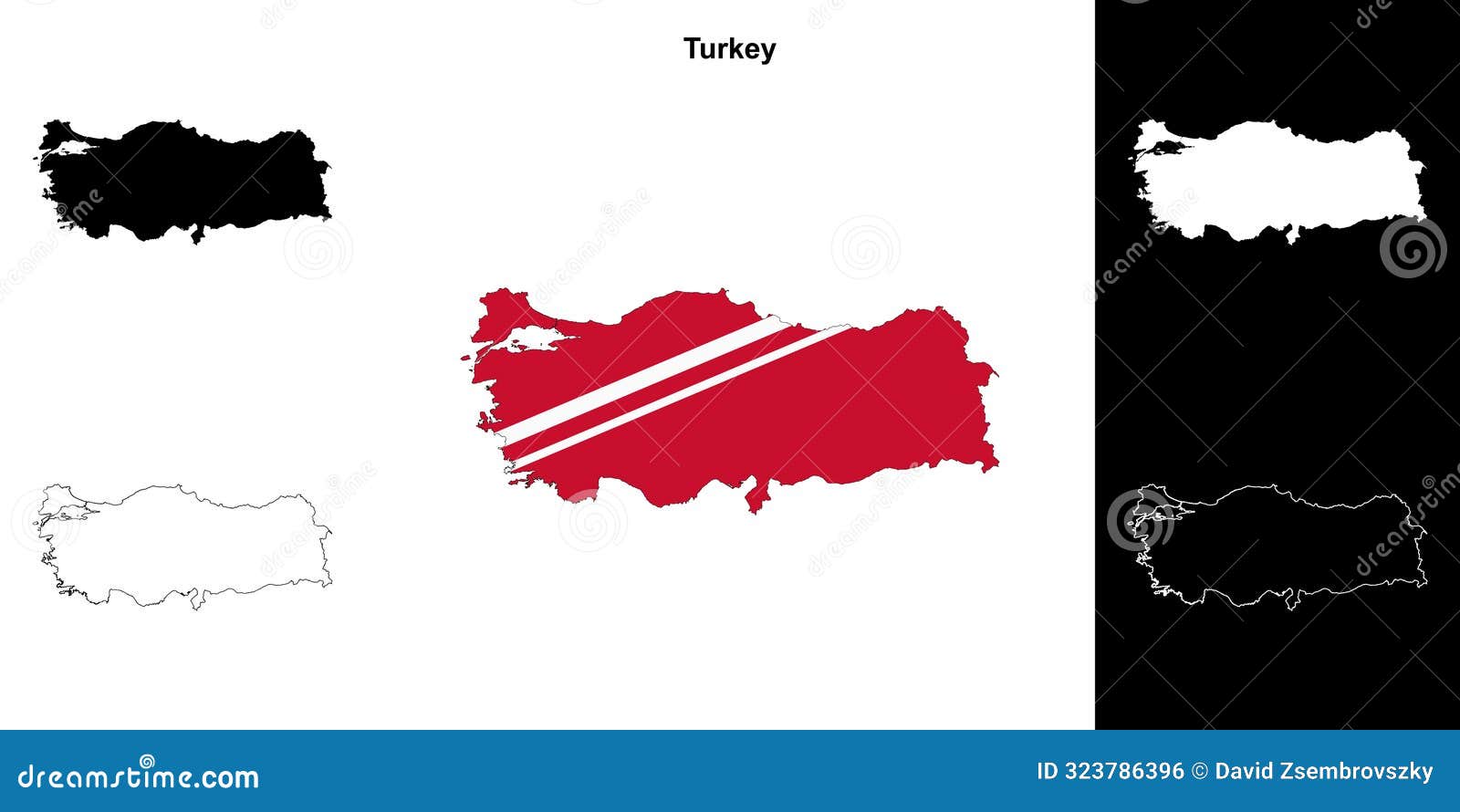 Turkey outline map stock illustration. Illustration of design - 323786396