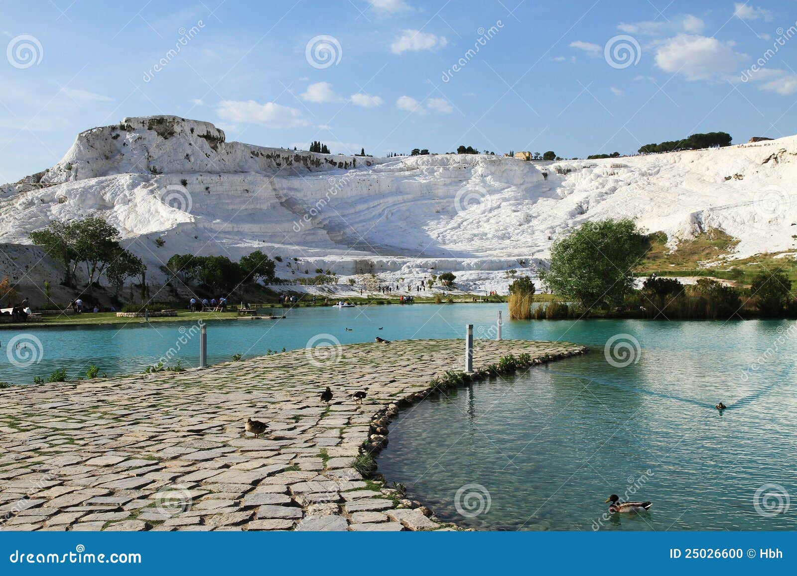 Turkey -pamukkale (Cotton Castle) Stock Photo - Image of brilliantly ...