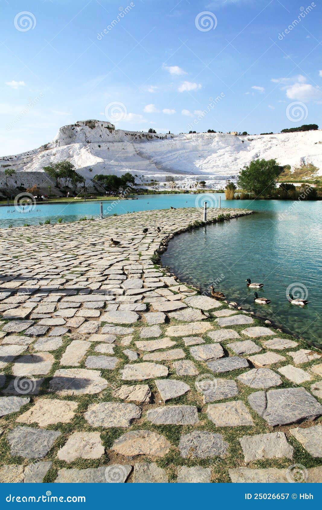 Turkey -pamukkale (Cotton Castle) Stock Image - Image of europe, pool ...