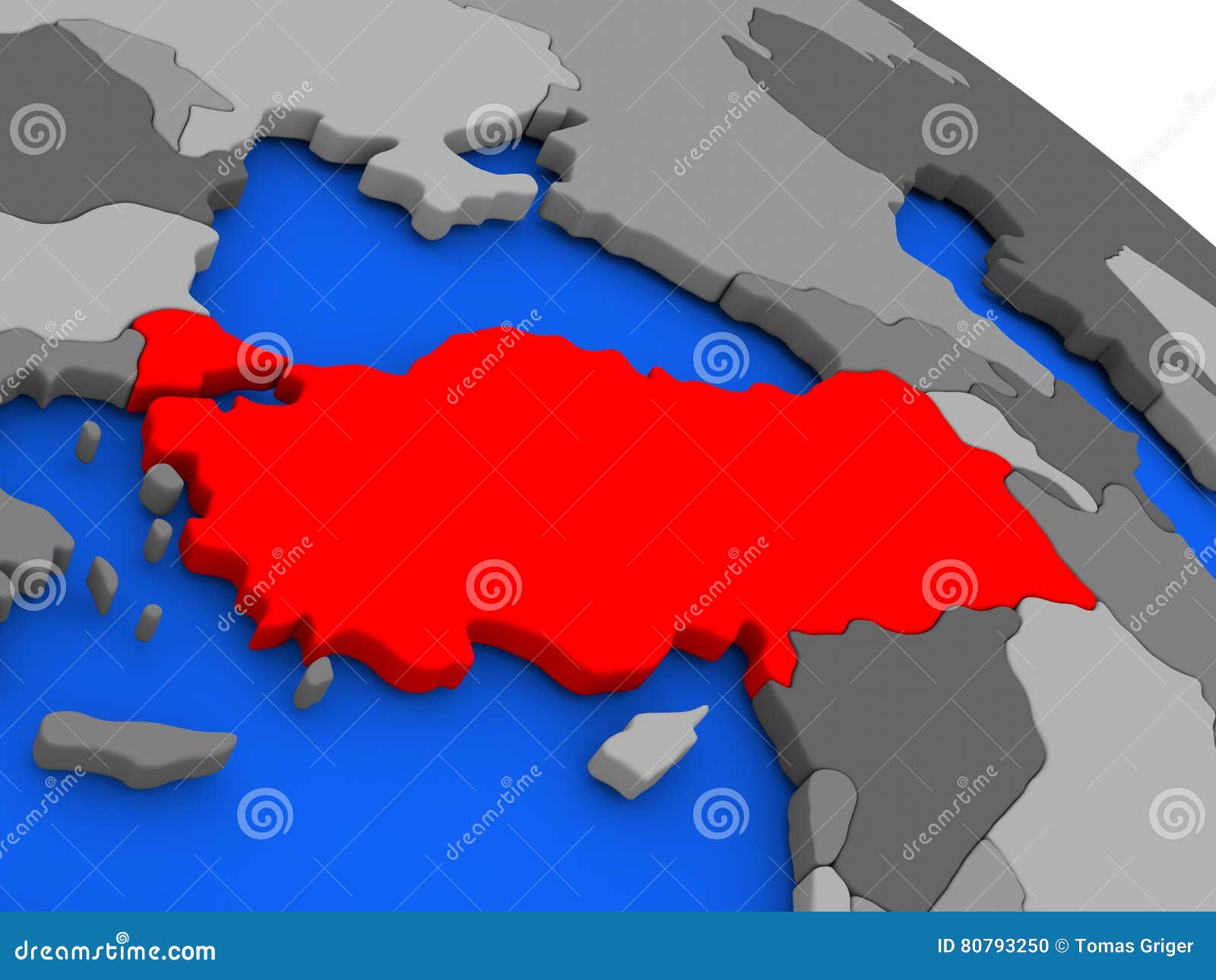 Turkey in red stock illustration. Illustration of countries - 80793250