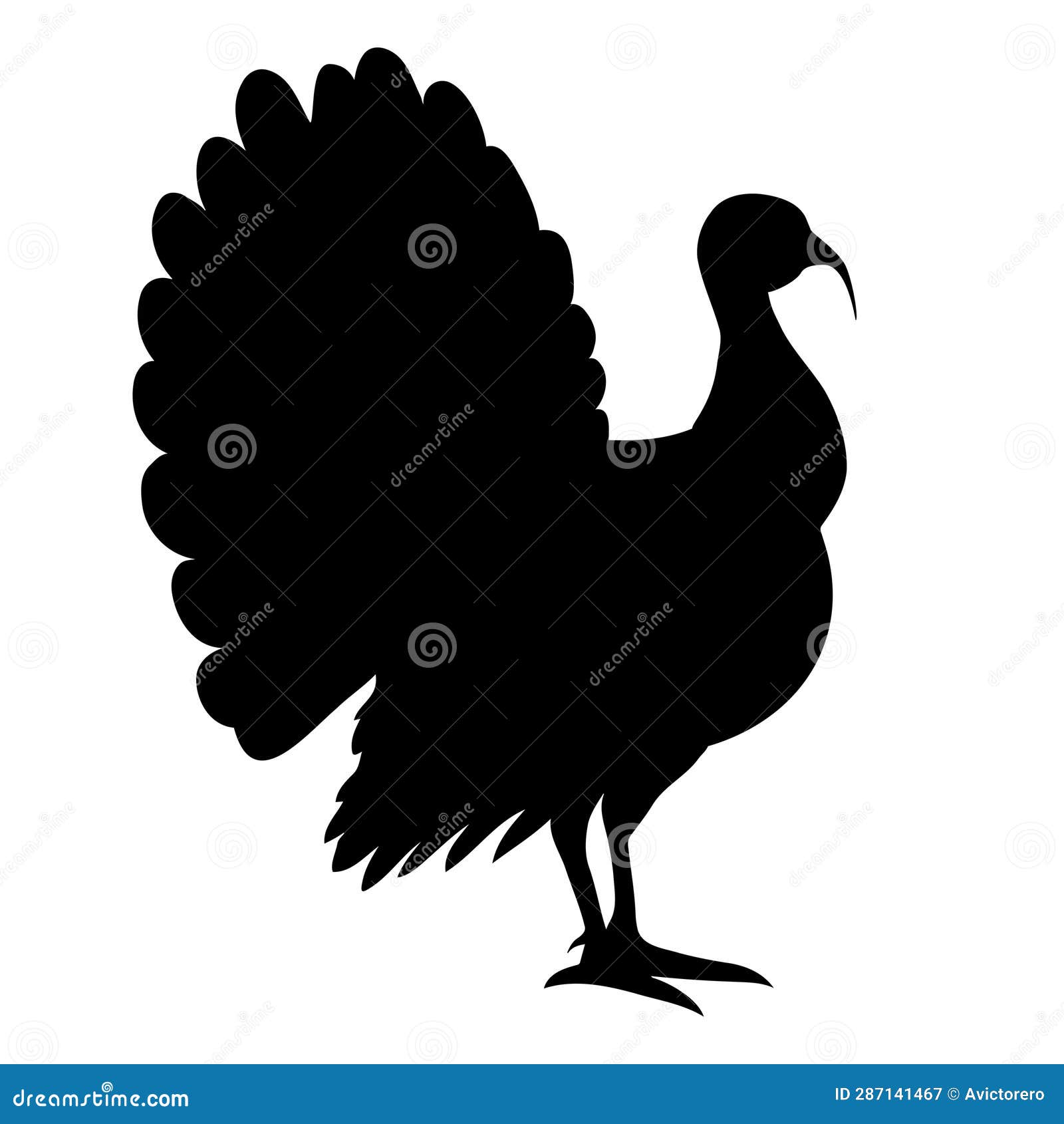 Turkey Silhouette,Vector Turkey Silhouettes,vector Drawing Silhouettes ...